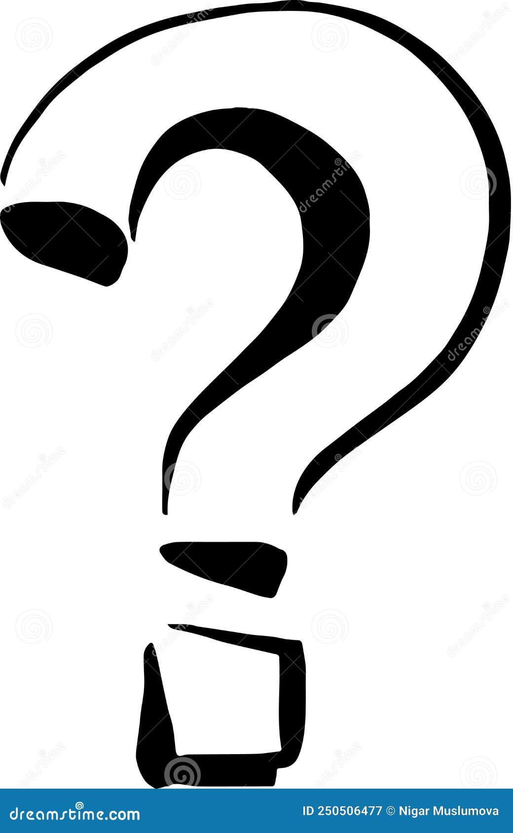 Question, Hand Draw Line Vector Illustration Stock Vector ...