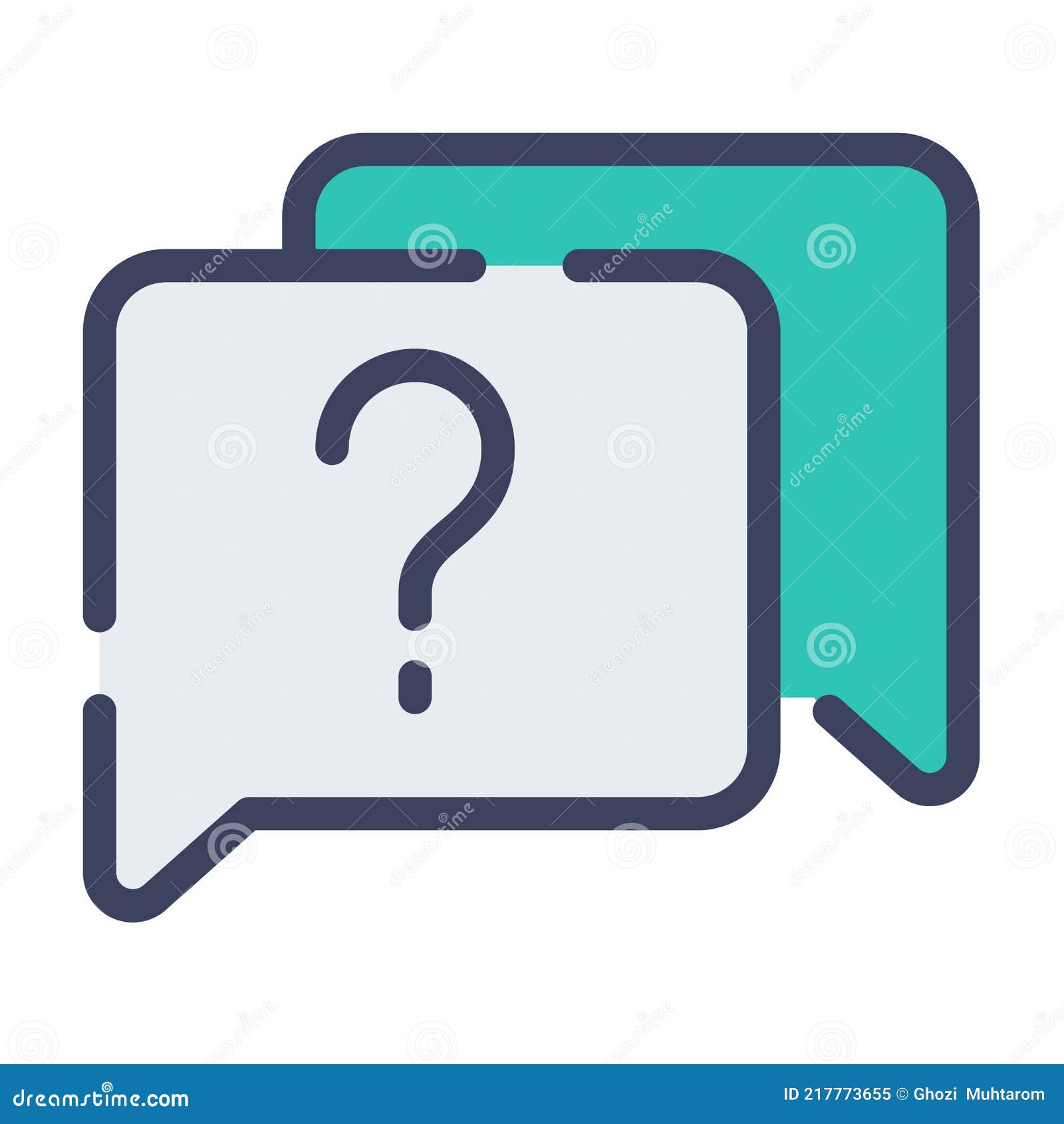 Question, Help Or Inquiry Simple Icons Set Designed In Filled And ...