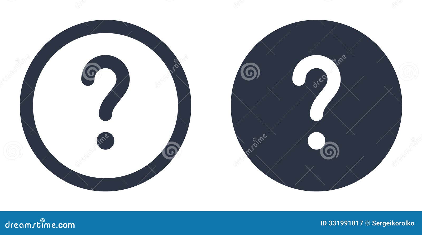 Question, Help or Inquiry Simple Icons Set Designed in Filled and ...