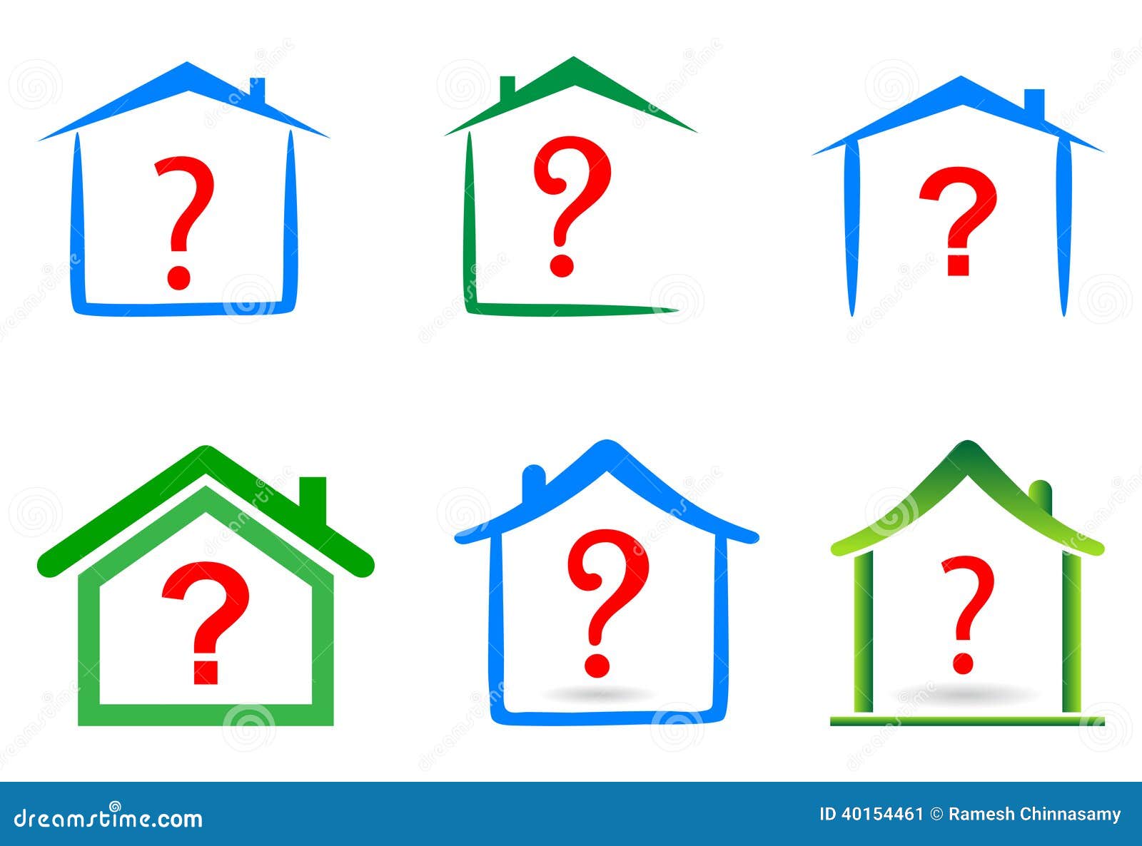 Question home stock vector. Illustration of exterior - 40154461