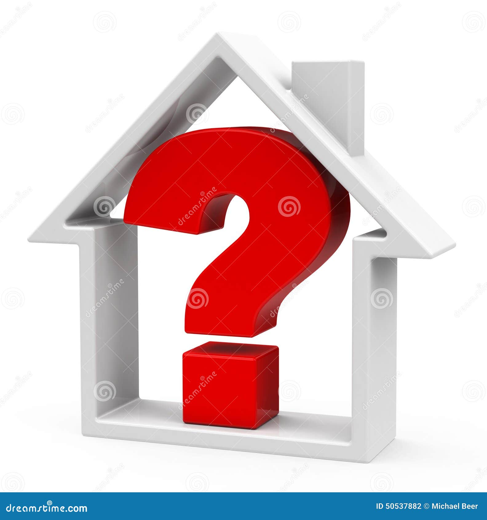 The question house stock illustration. Illustration of solving - 50537882