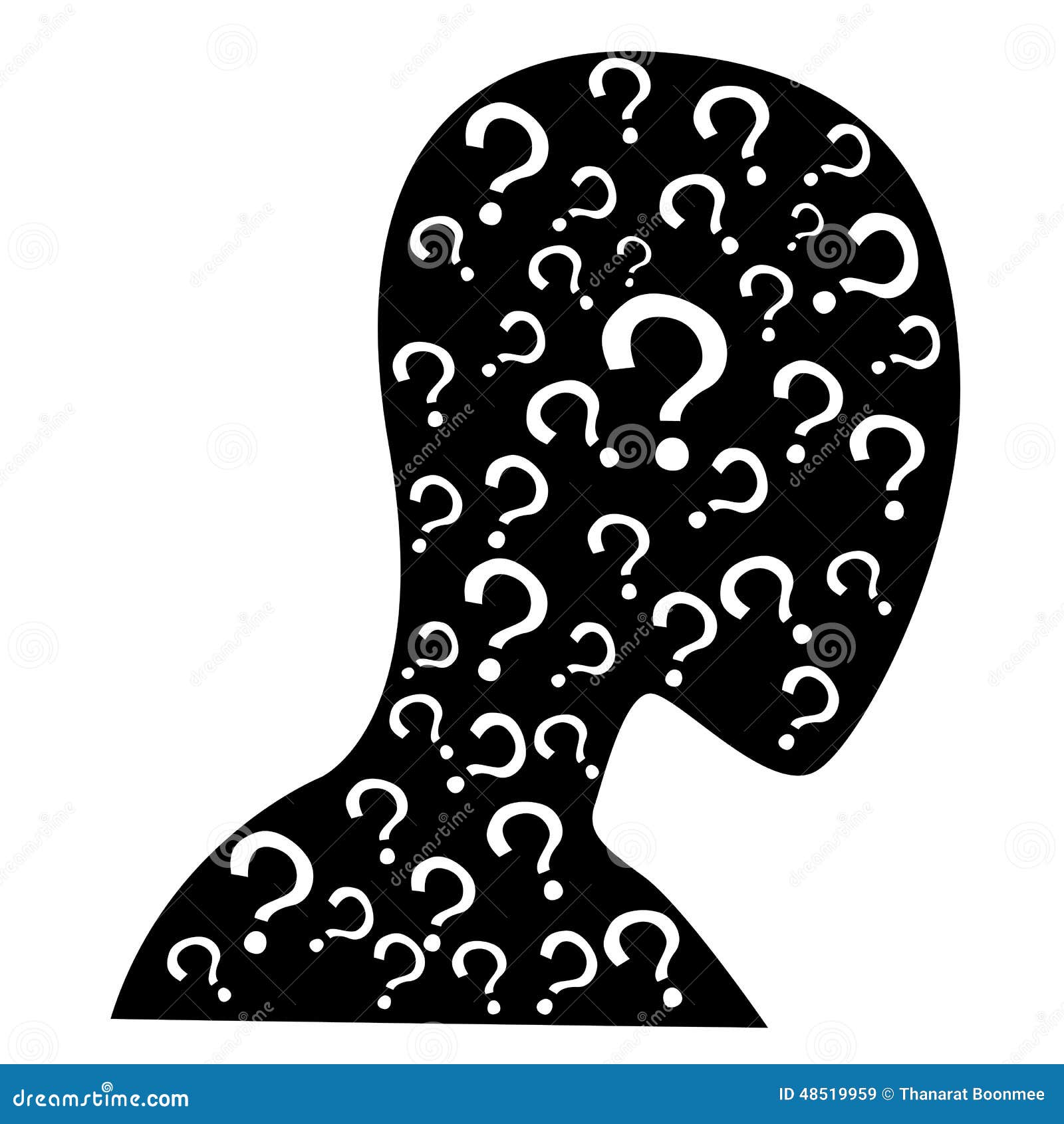 Question human stock vector. Illustration of background - 48519959