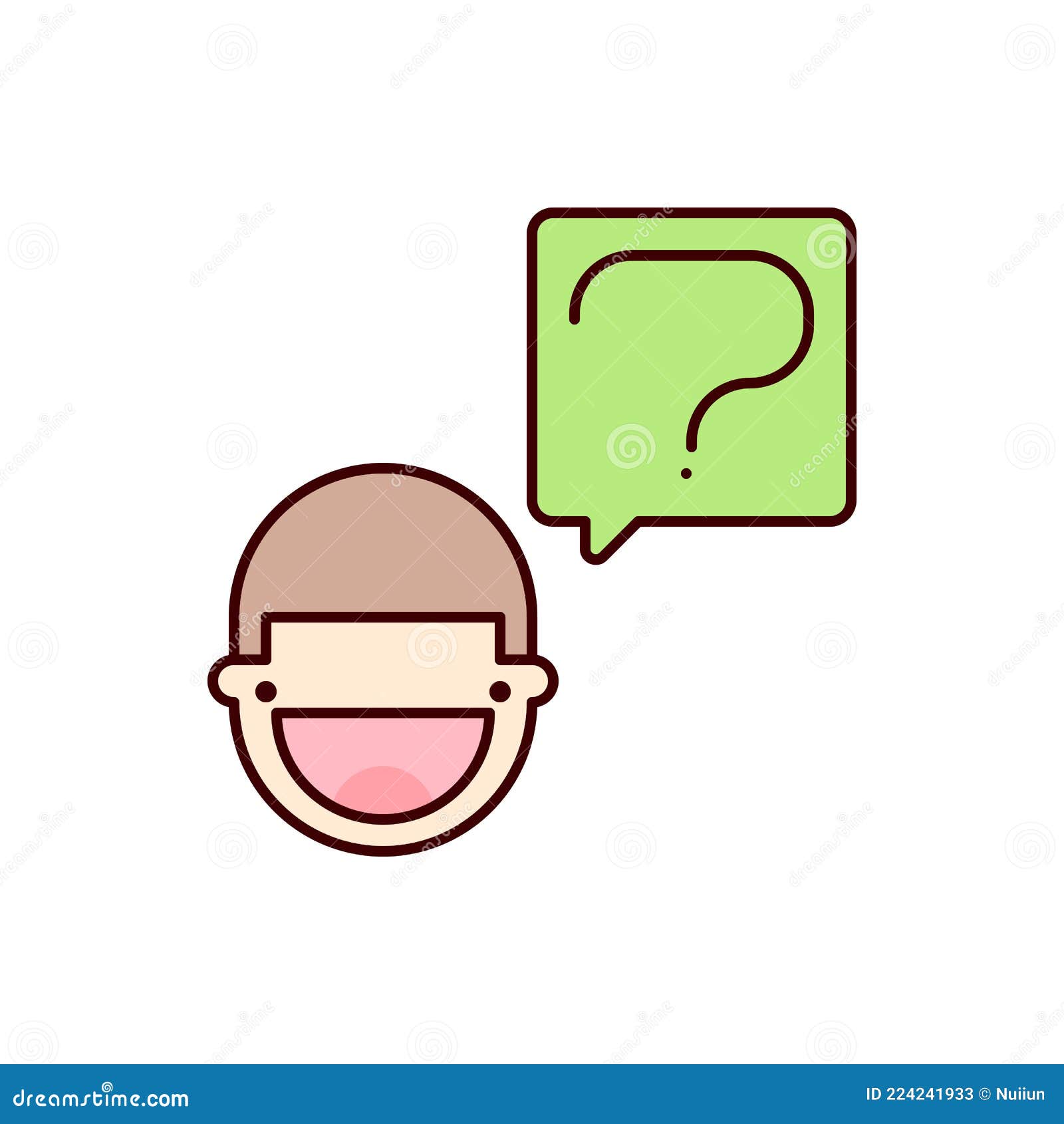 Question Icon, Ask Vector Illustration Stock Vector - Illustration of ...