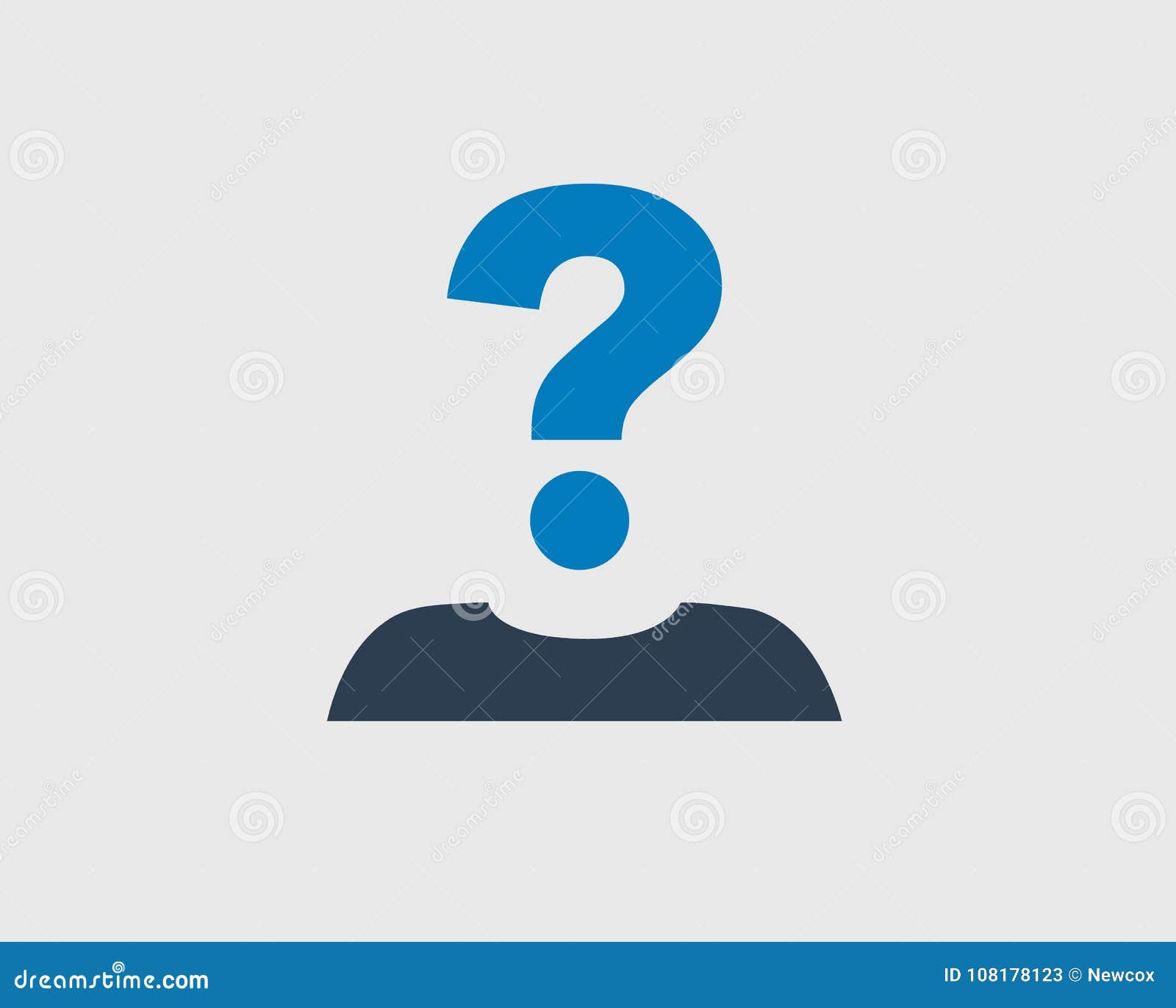Question Icon. Man with Question Mark Headed Stock Vector ...