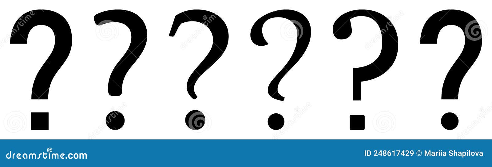 Question icon set stock vector. Illustration of design - 248617429