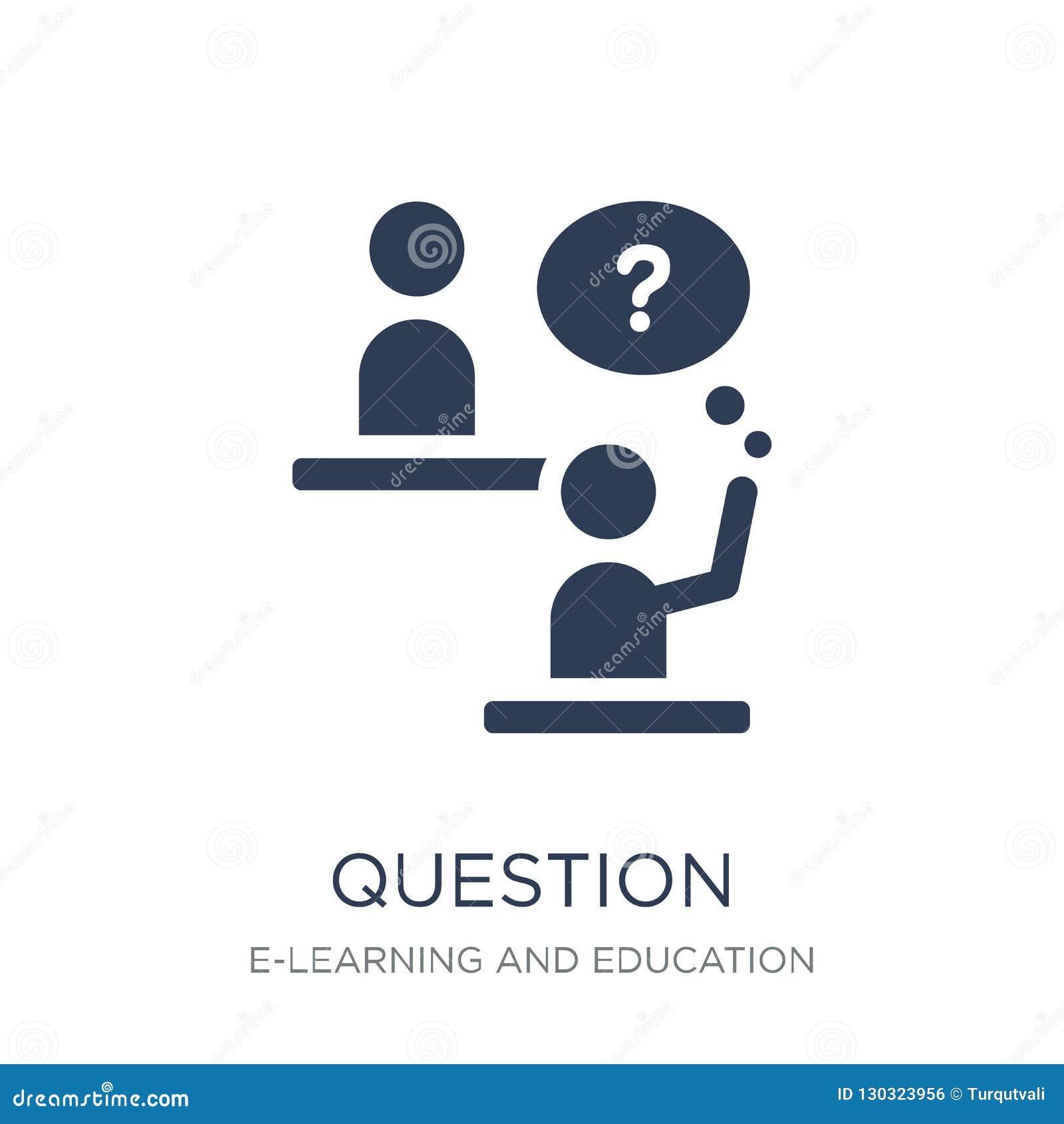 Question Icon. Trendy Flat Vector Question Icon on White Background ...