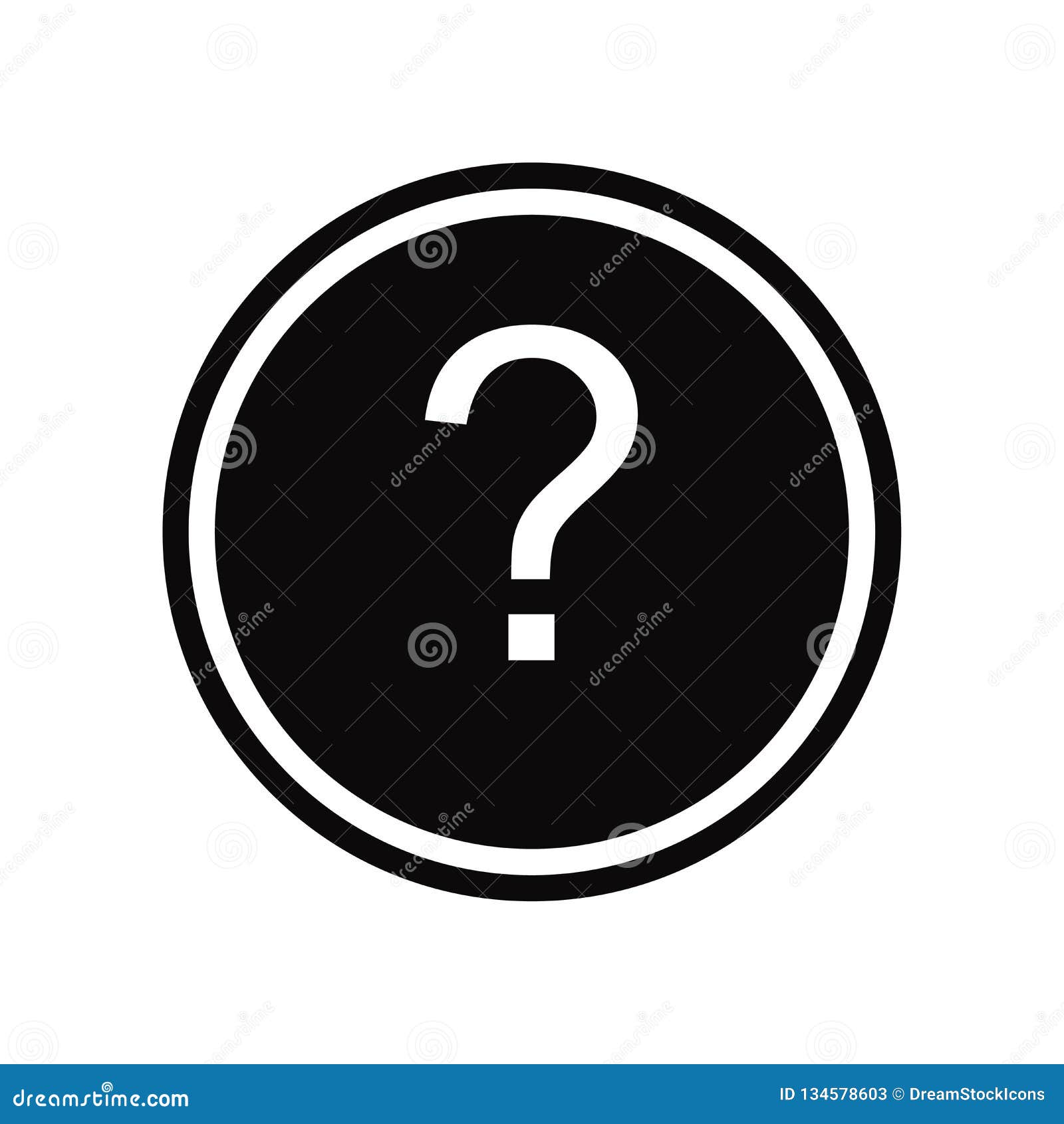 Question Icon Vector Isolated on White Background, Question Sign ...