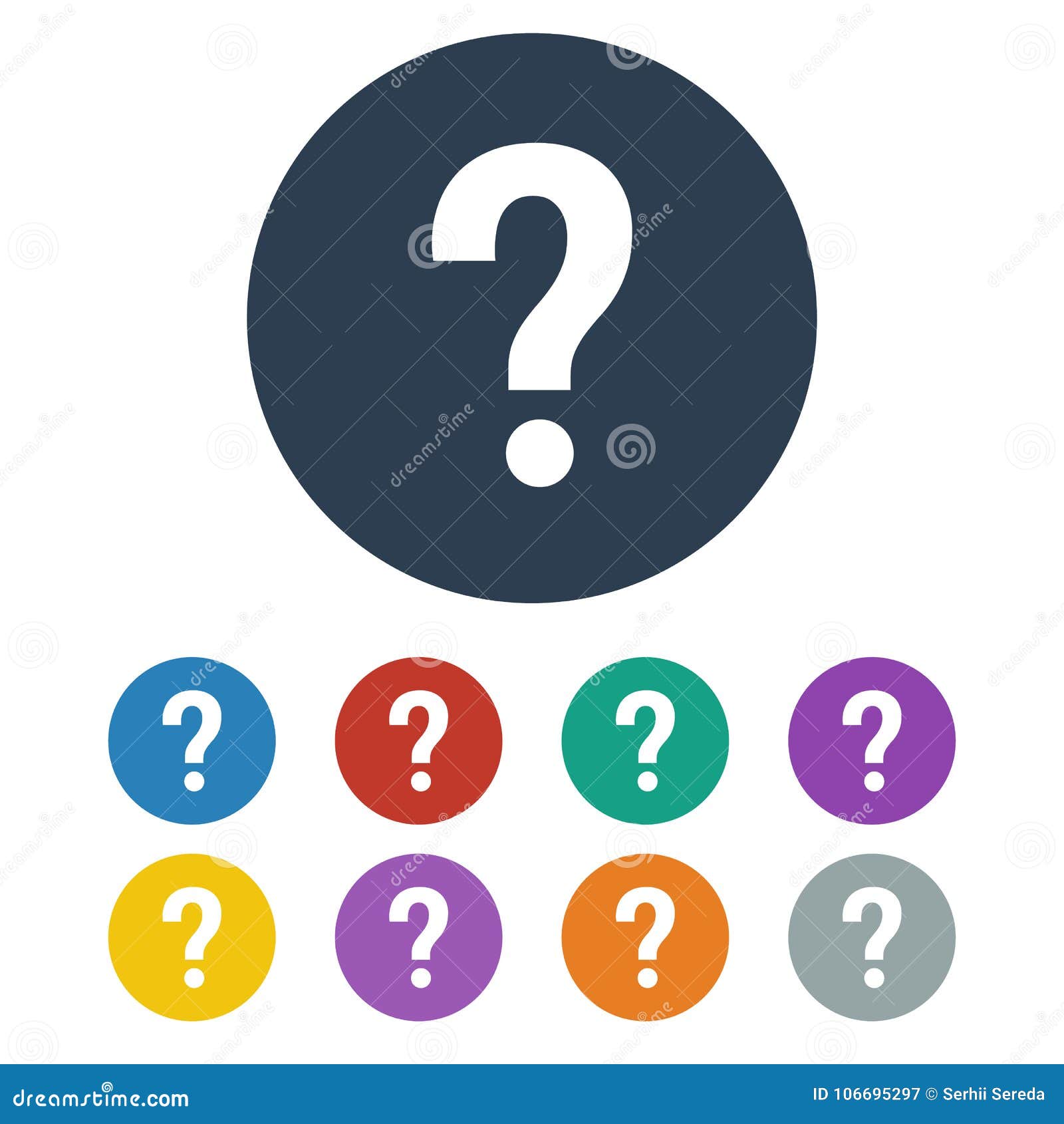 Question Icon on White Background. Stock Illustration - Illustration of ...