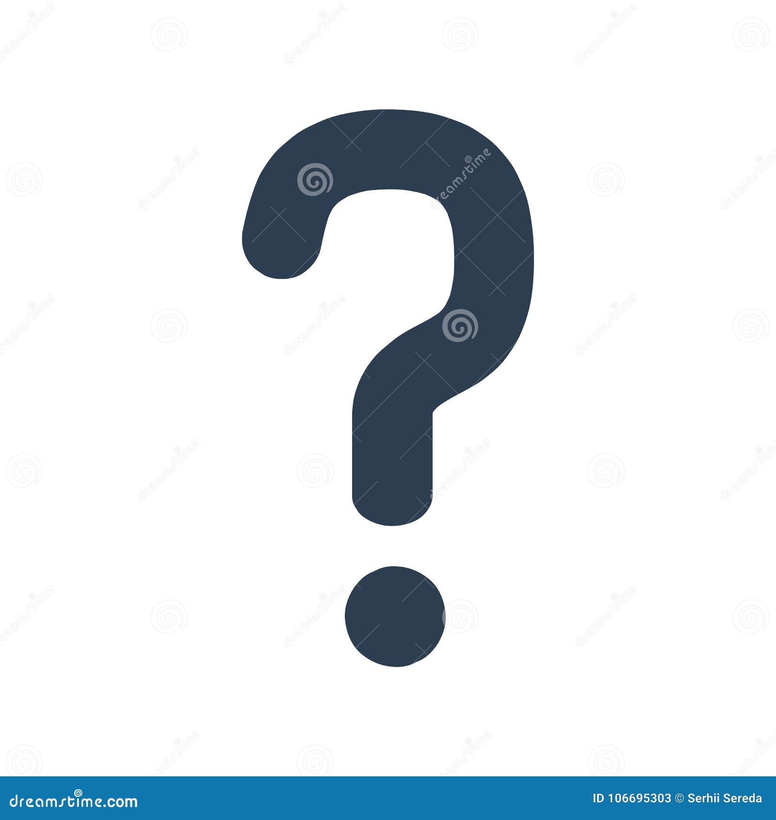 Question Icon on White Background. Stock Illustration - Illustration of ...