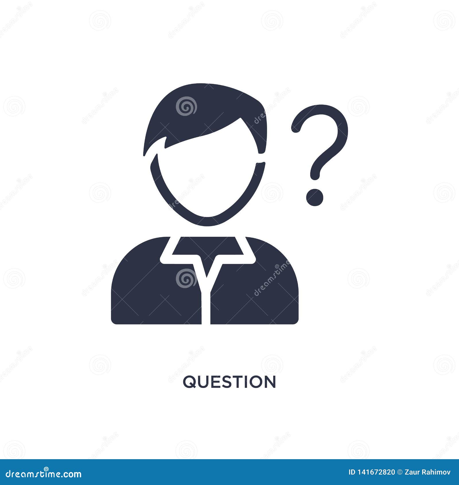 Question Icon on White Background. Simple Element Illustration from ...