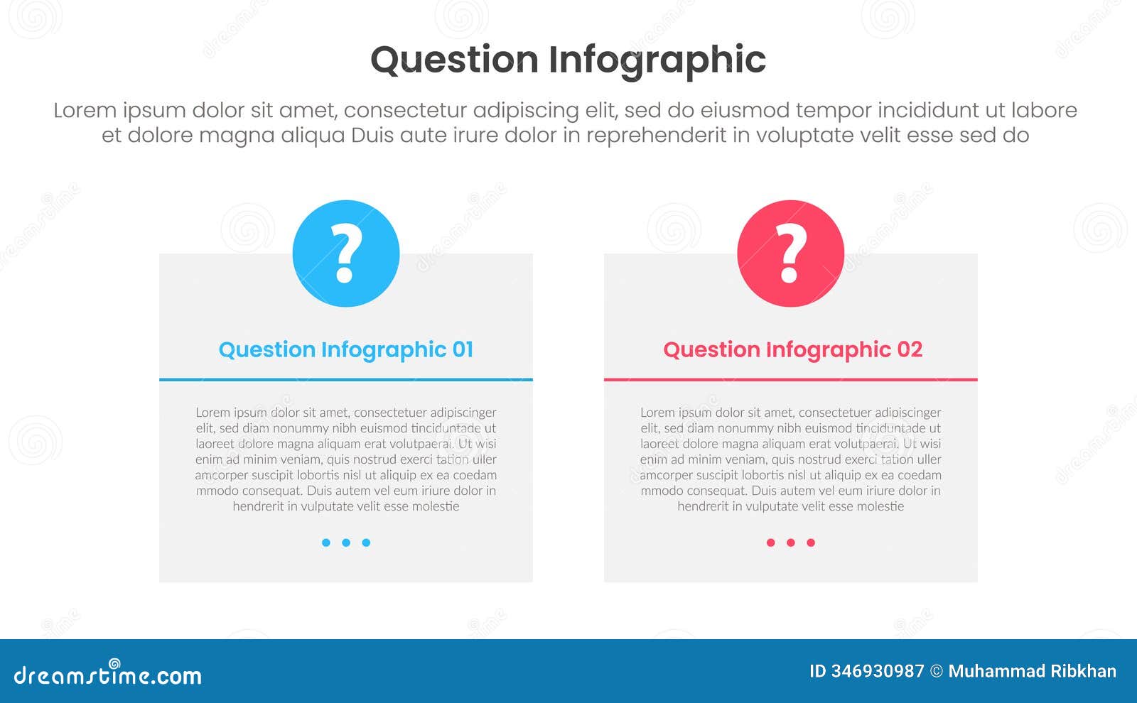 Question Infographic Template Banner with Big Box Container with Big ...