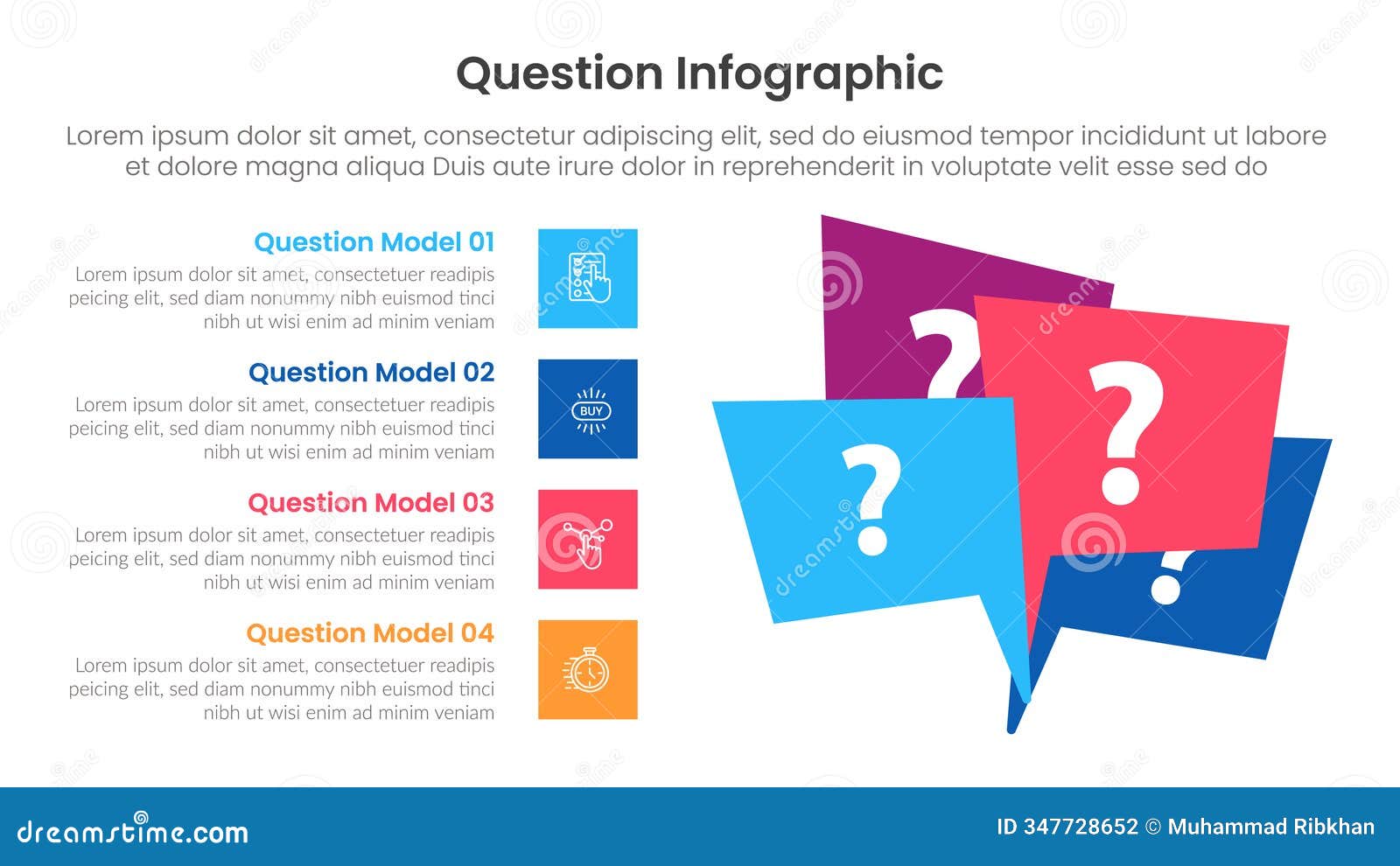 Question Infographic Template Banner with Callout Discussion Badge and ...
