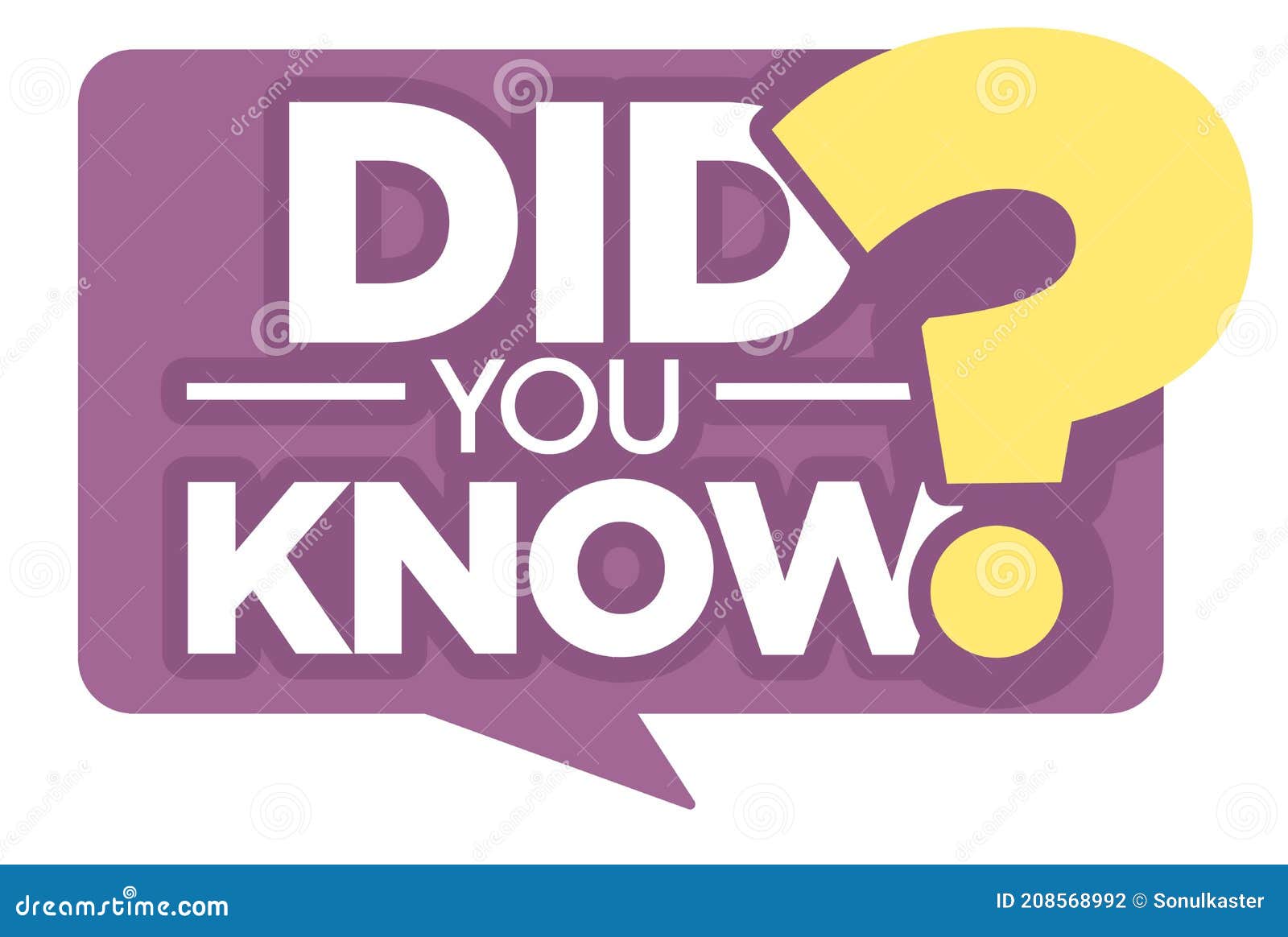 Question or Interesting Fact Did You Know Isolated Icon Vector ... Question or Interesting Fact Did You Know Isolated Icon Vector ...