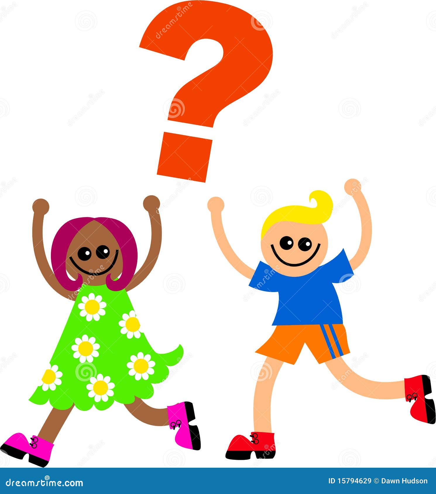 Question Kids stock illustration. Illustration of people - 15794629