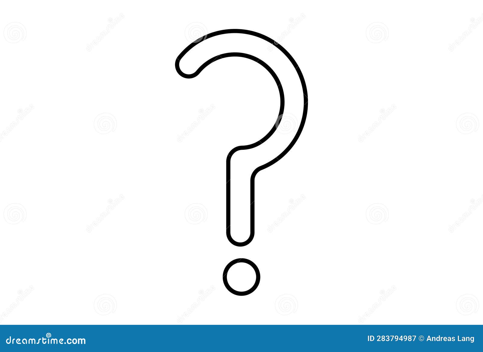 Question Line Icon Black Ask Symbol Sign Art Stock Illustration ...