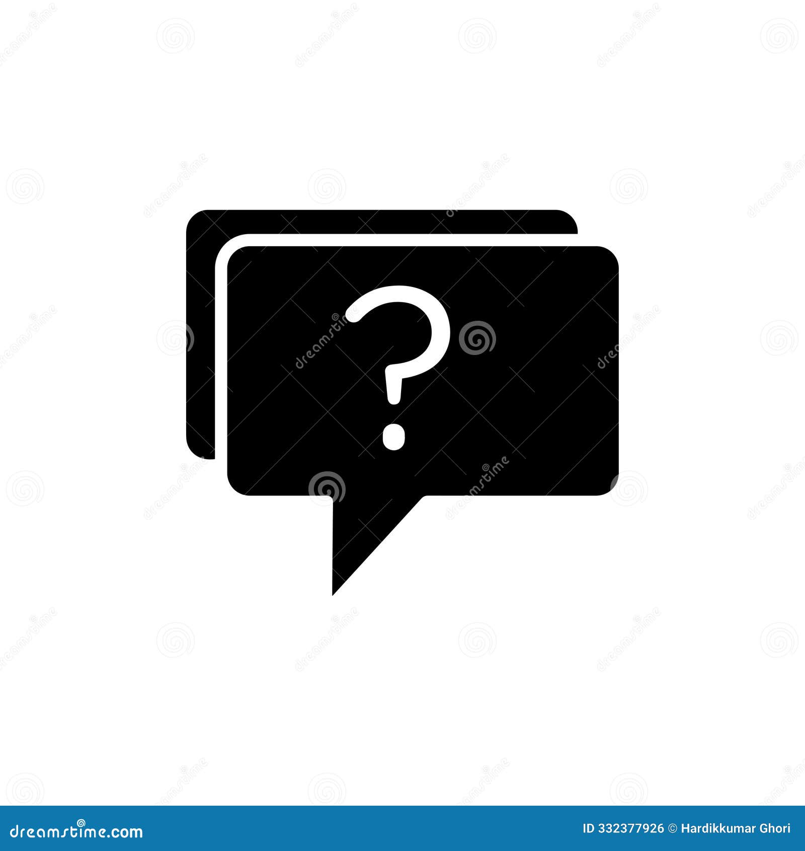 Question And Box Thin Line Icon, Delivery Concept, Carton Box With ...