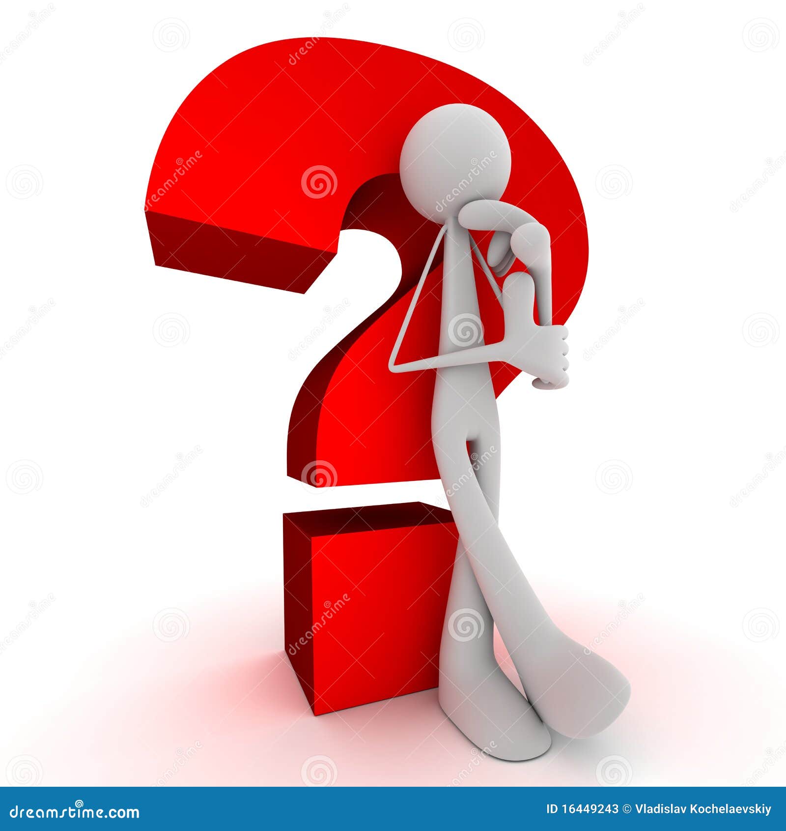 Question and man stock illustration. Illustration of symbolic - 16449243