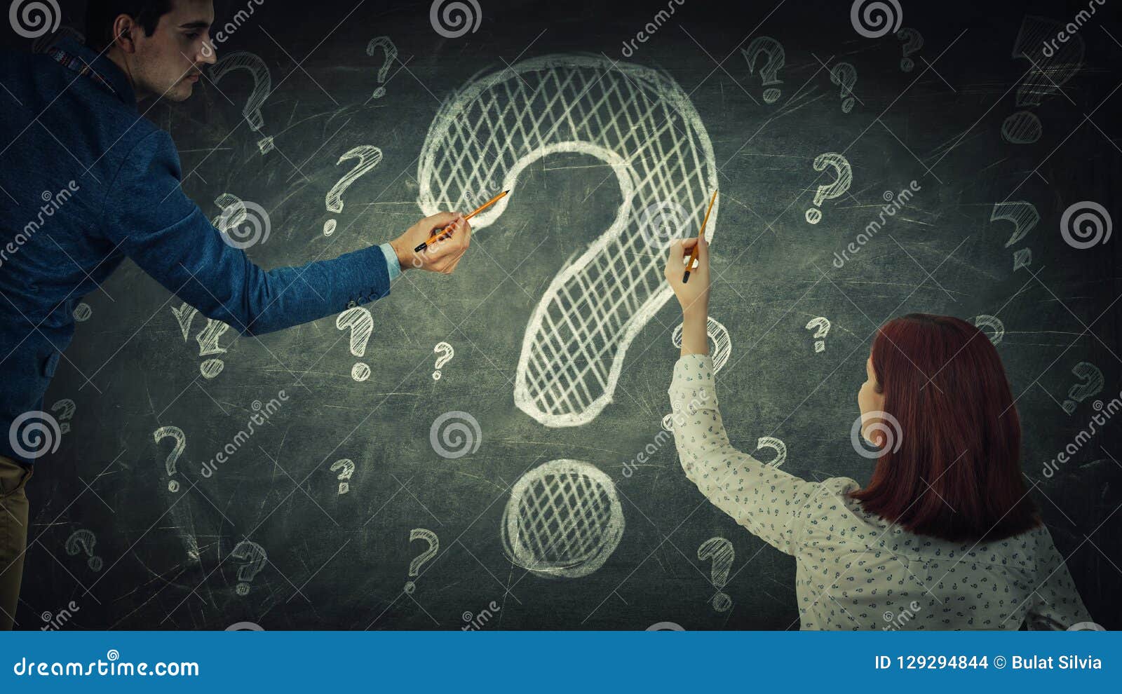 Couple And Question Mark Stock Photography | CartoonDealer.com #157456490