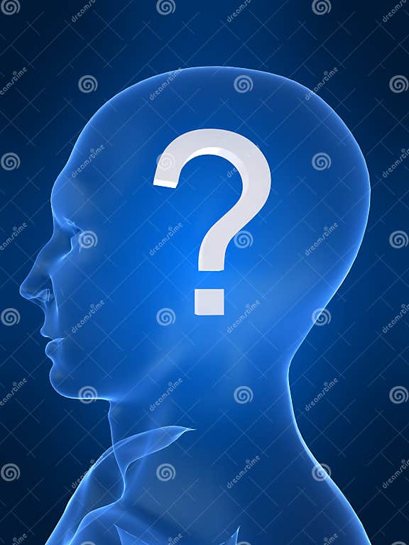 Question mark stock illustration. Illustration of intelligence - 2506433