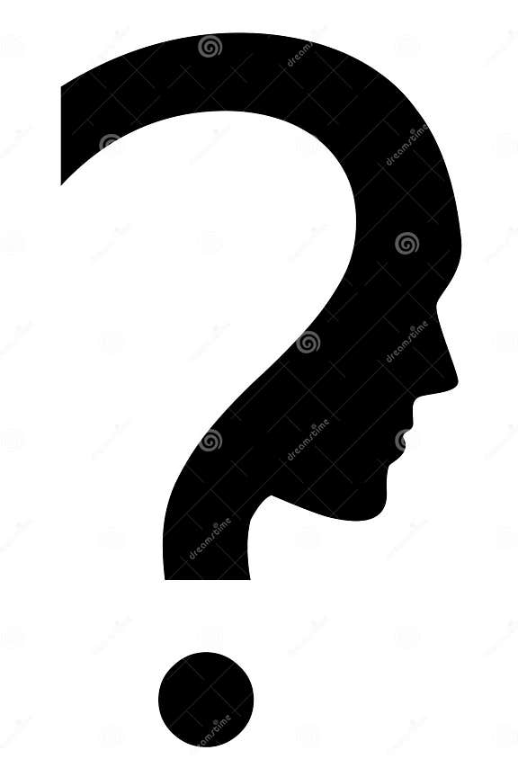 Question mark stock vector. Illustration of profile, mystery - 25913940