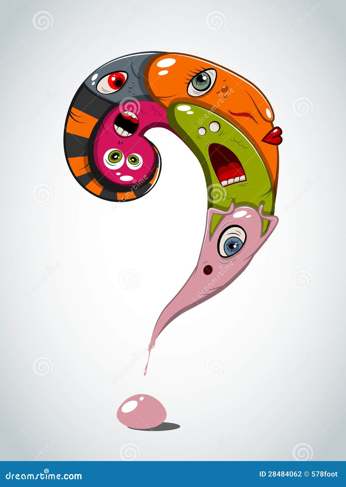 Question mark stock vector. Illustration of freak, cute - 28484062