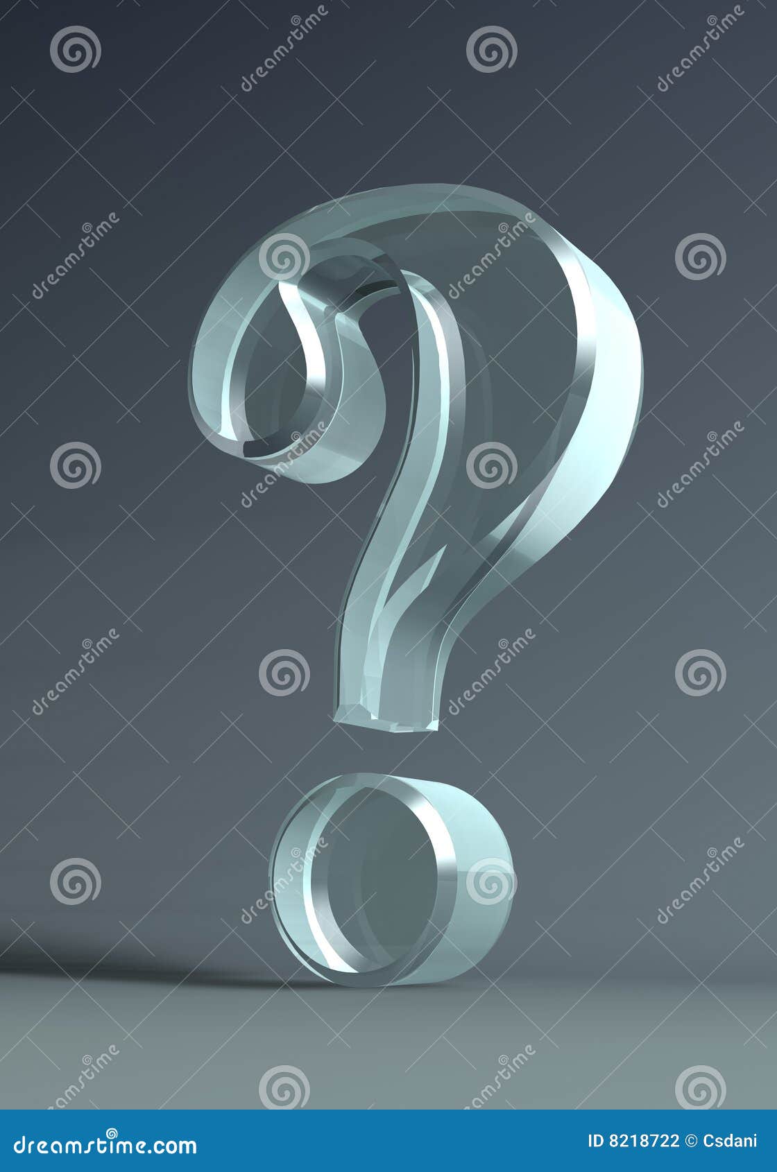 Question mark stock illustration. Illustration of glass - 8218722
