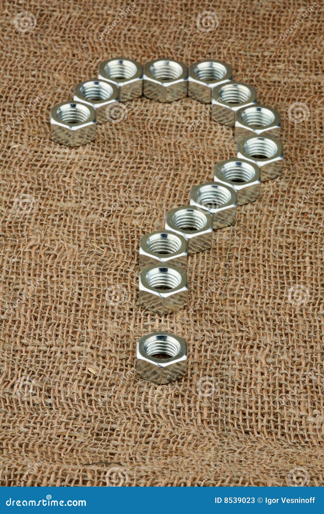 Question mark stock image. Image of interlacing, metal - 8539023