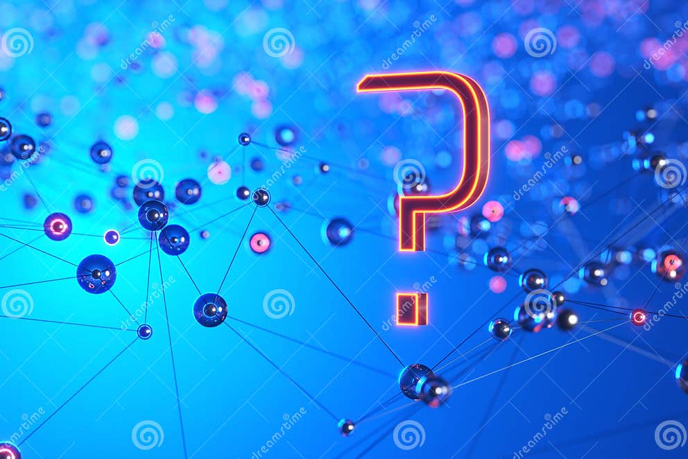 Question Mark on an Abstract Background. Research Concept. FAQ Concept ...