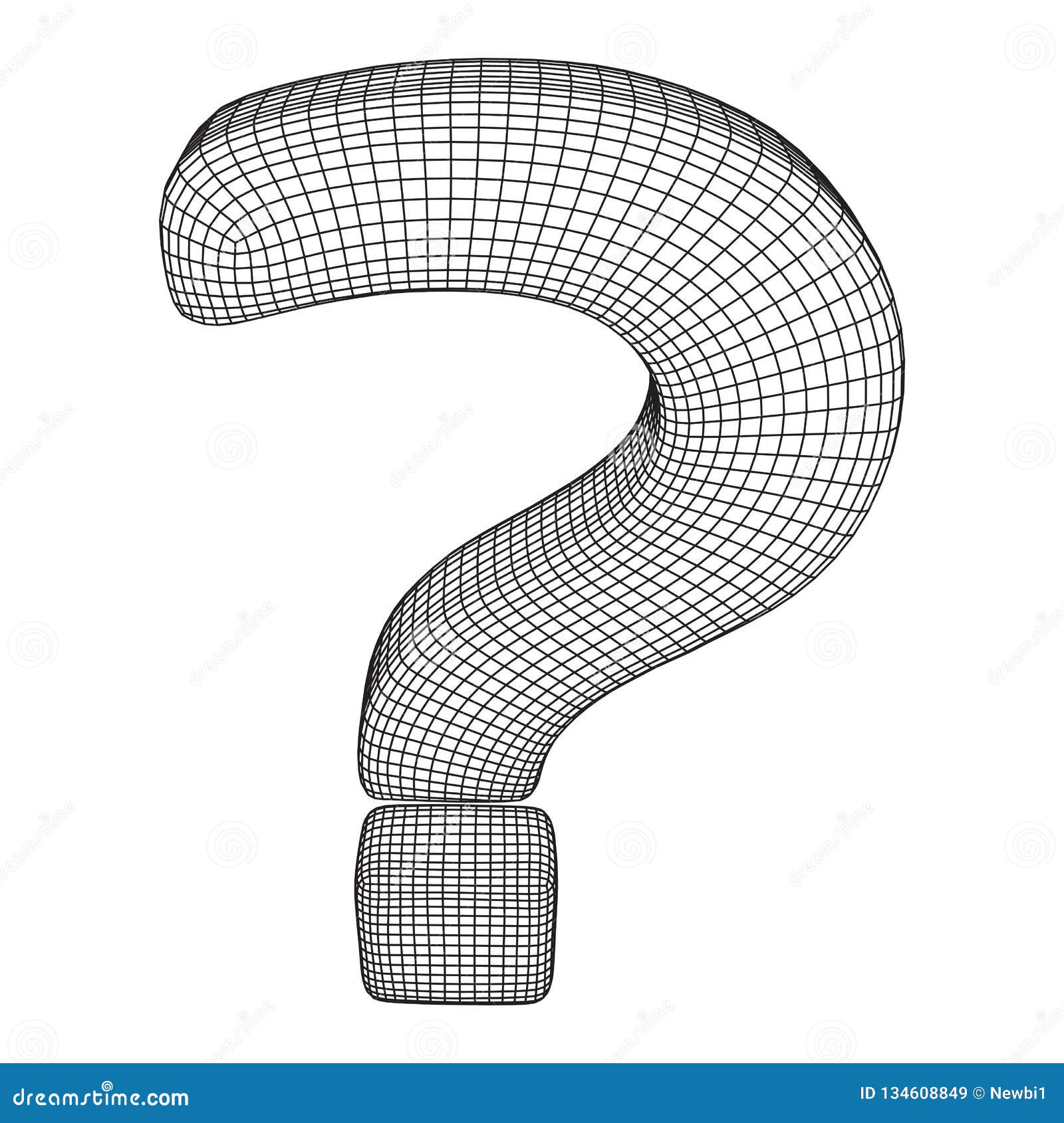 Question Mark Abstract Mesh Stock Vector - Illustration of creative ...
