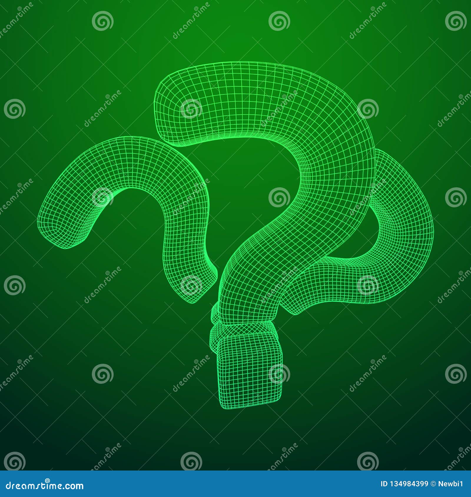 Question Mark Abstract Mesh Stock Vector - Illustration of line, mark ...