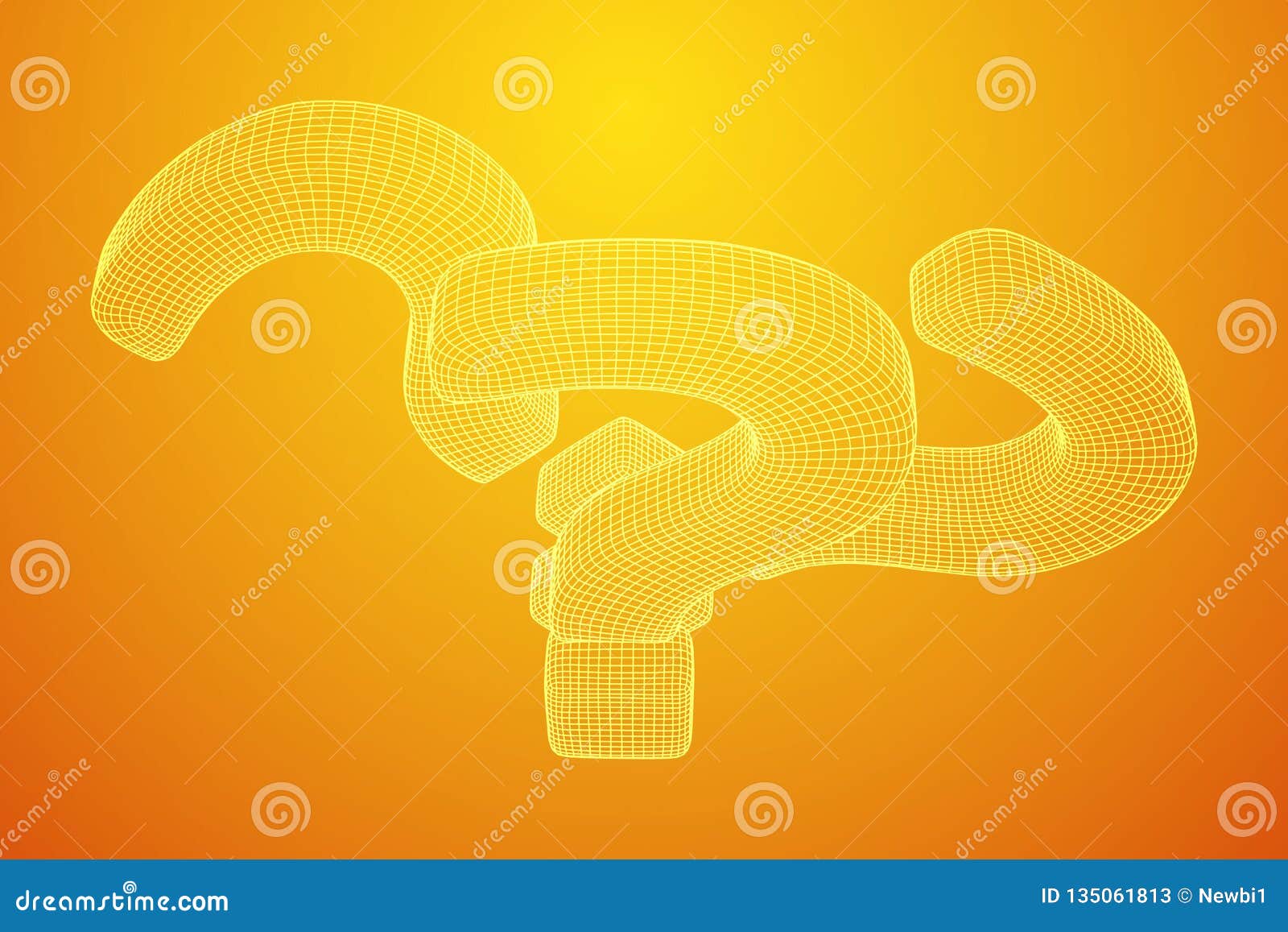 Question Mark Abstract Mesh Stock Vector - Illustration of mark ...