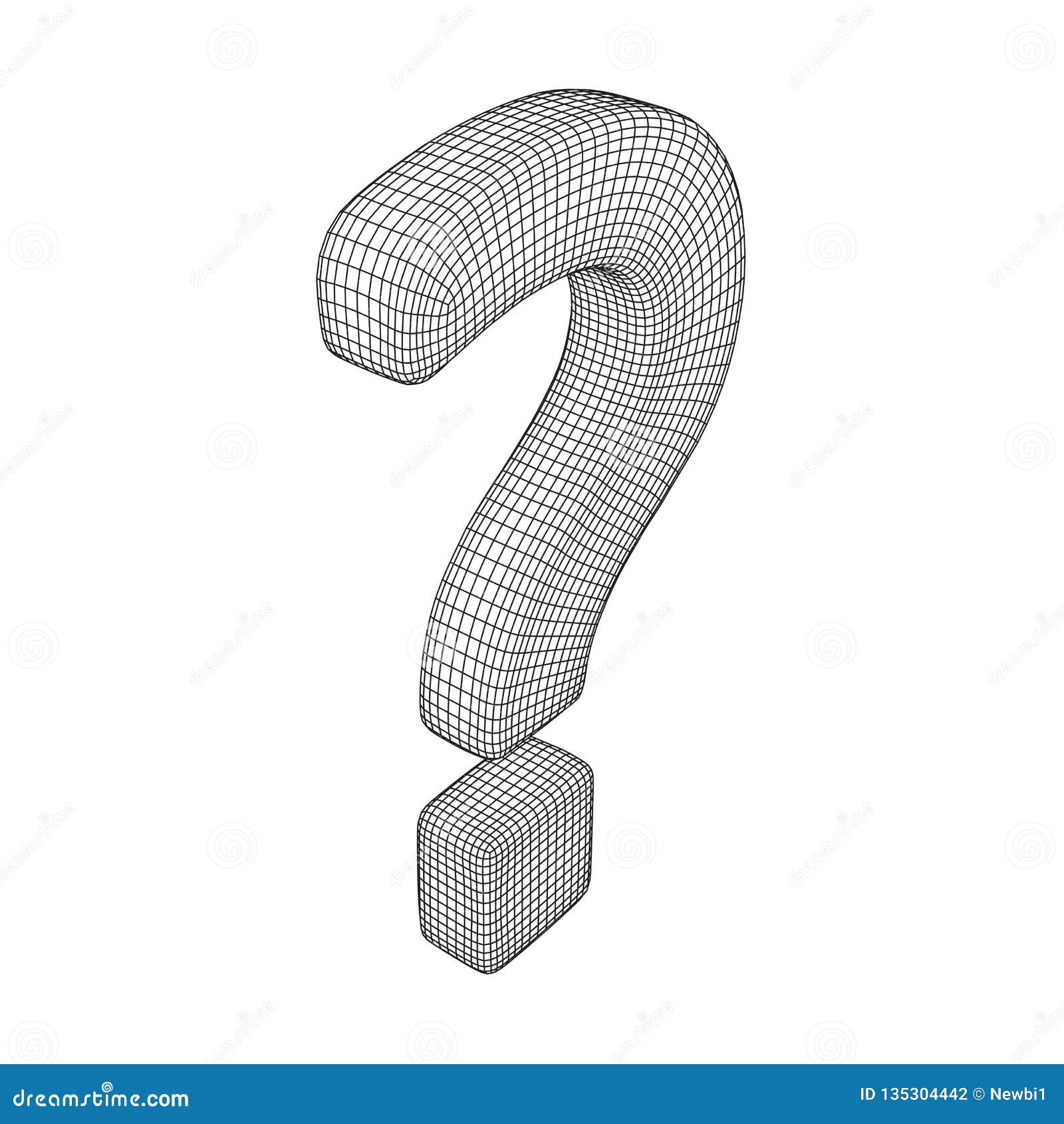 Question Mark Abstract Mesh Stock Vector - Illustration of problem ...