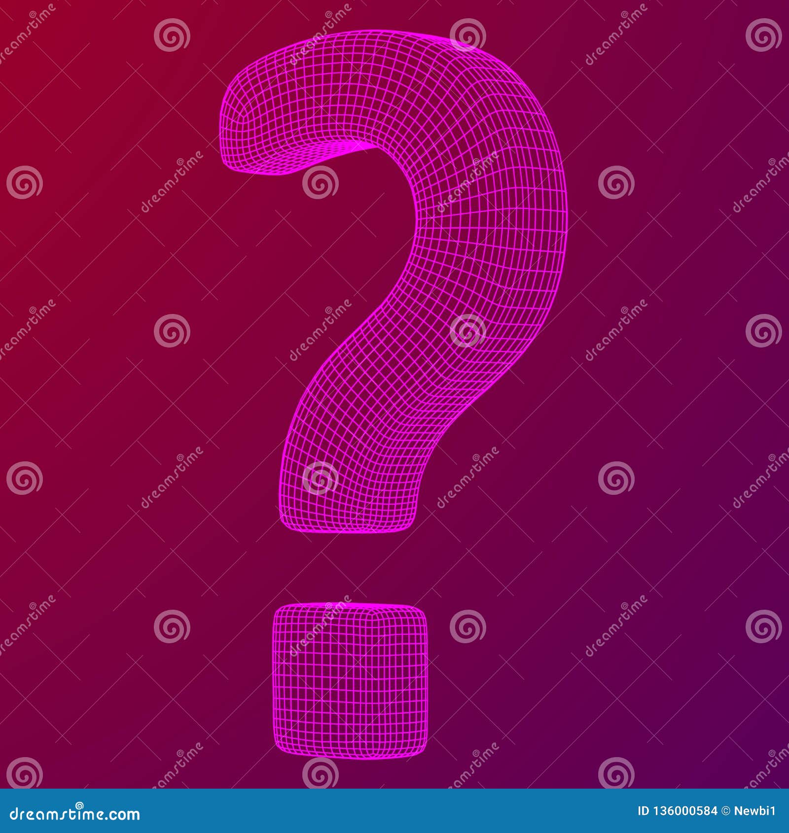 Question Mark Abstract Mesh Stock Vector - Illustration of graphic ...