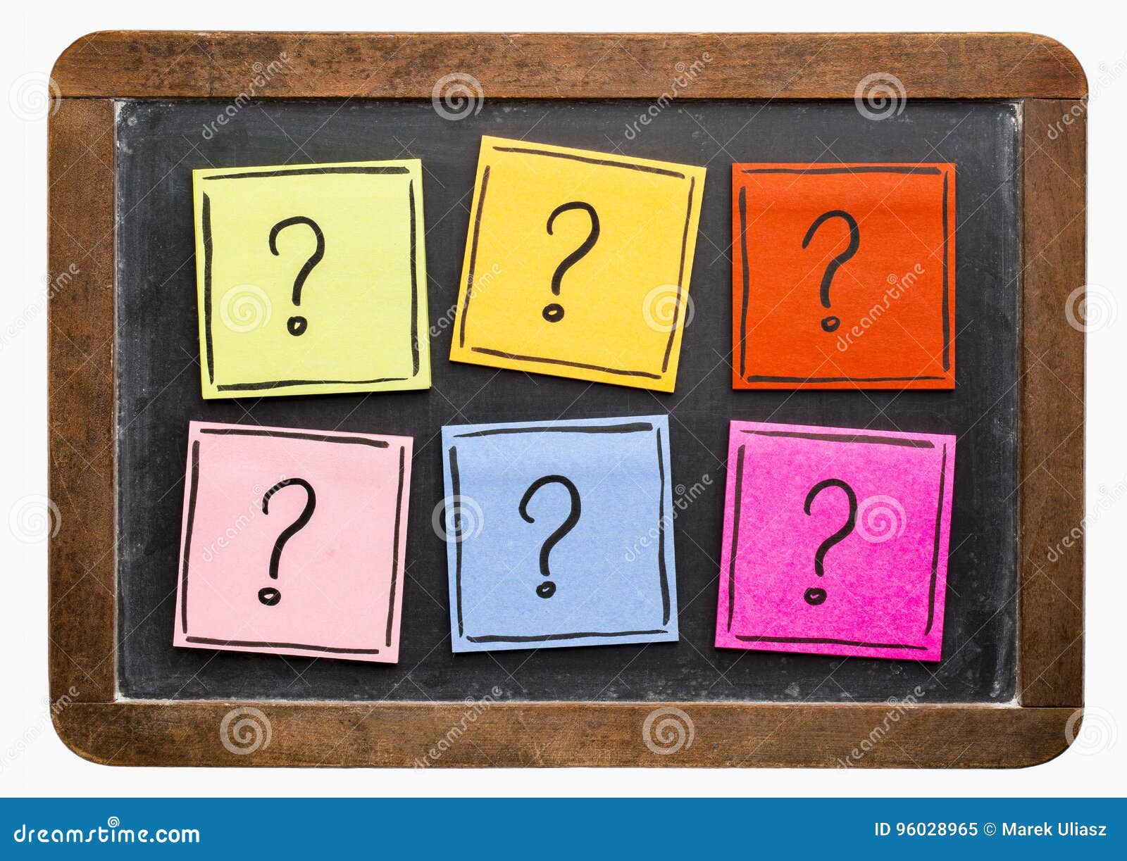 Question Mark Abstract - Sticky Note Set Stock Image - Image of slate ...