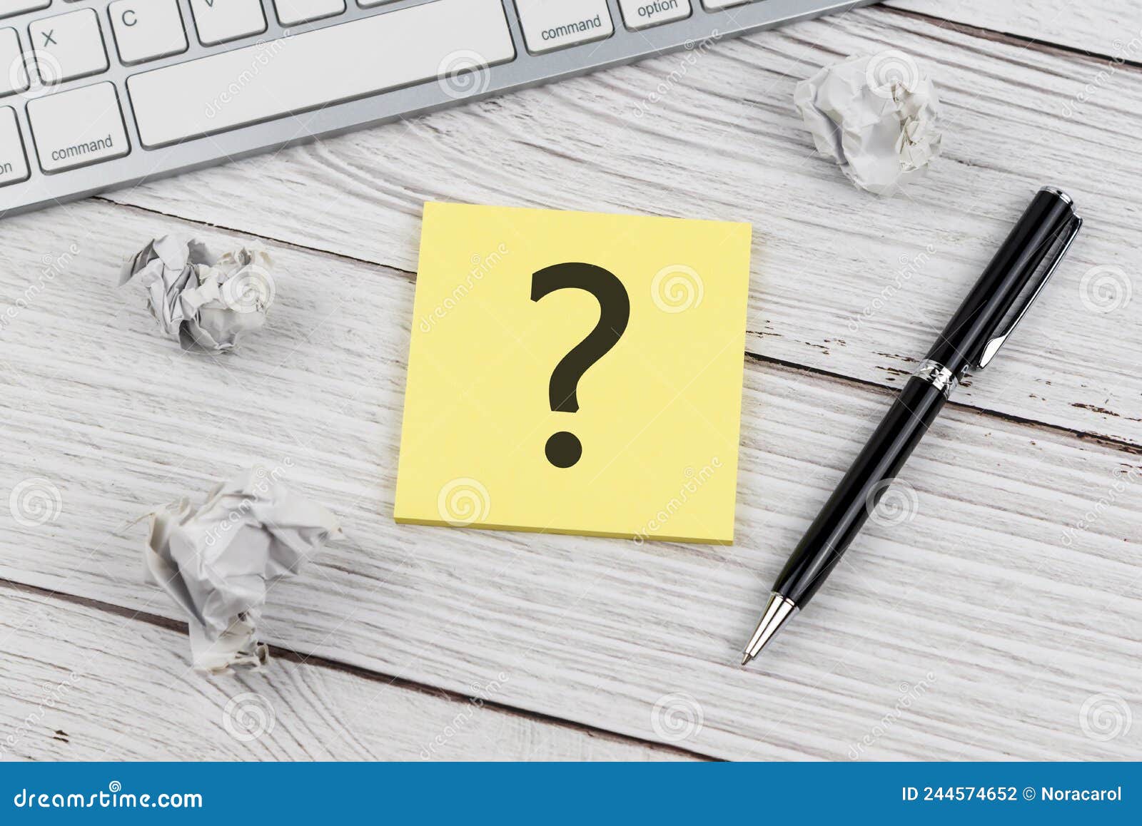 Question Mark on Adhesive Note Stock Photo - Image of ideas, planning ...