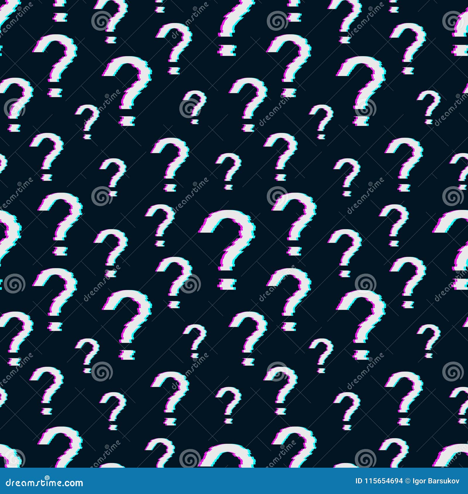 Distorted Question Mark Particle Bounce: Psychedelic Green Screen ...