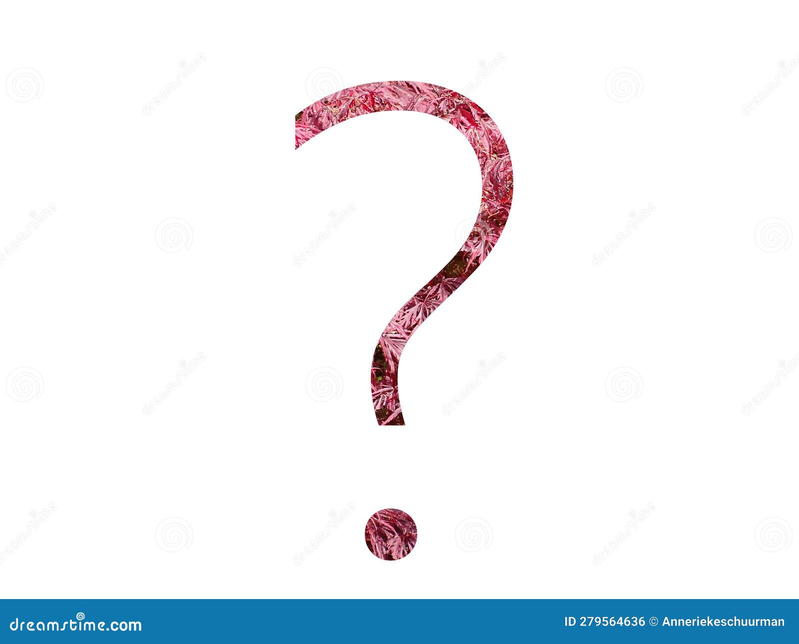 Question Mark of the Alphabet Made with Red Leaves Stock Photo - Image ...