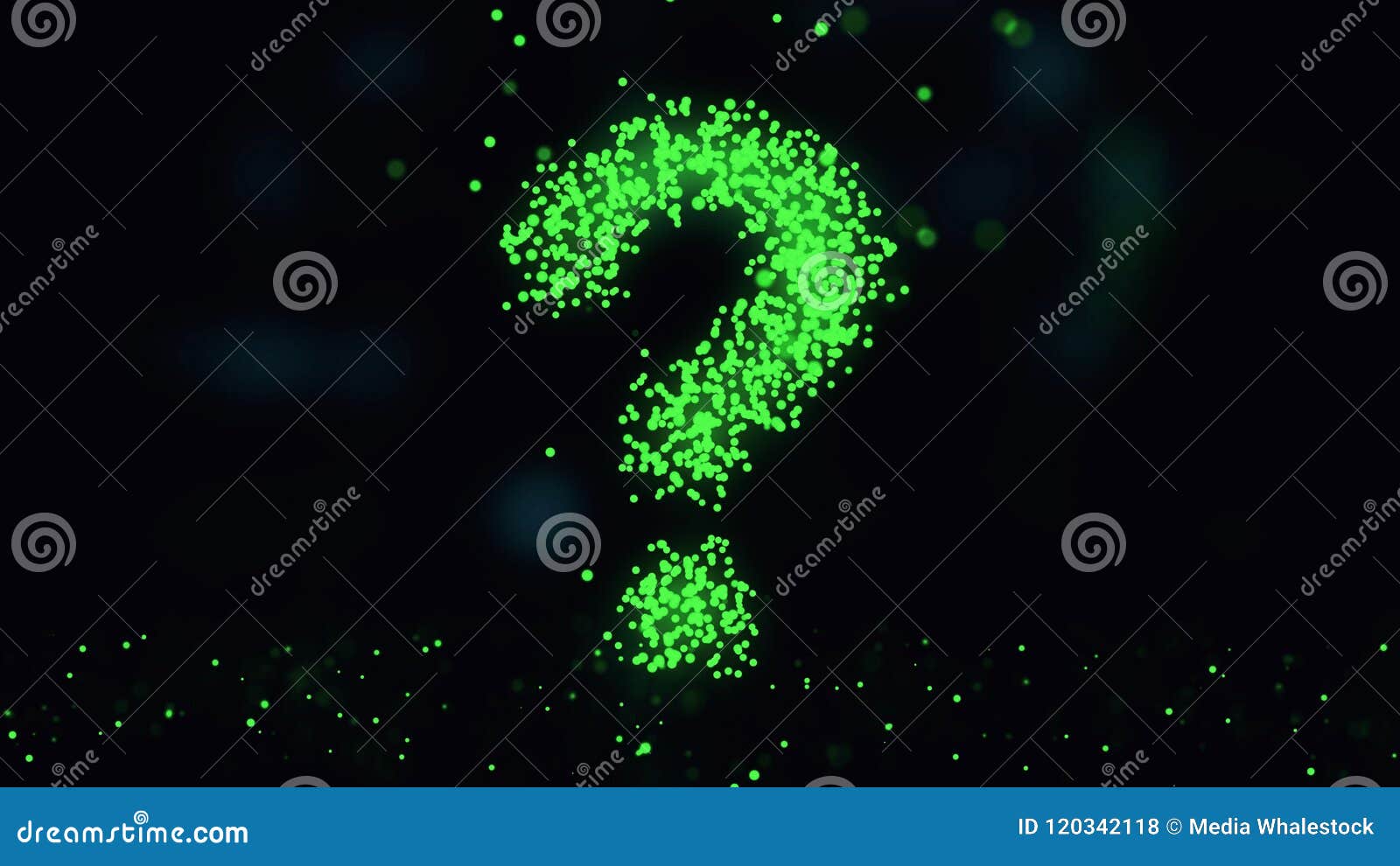 Question Mark. Animation of Plexus Network from Question Symbol on ...