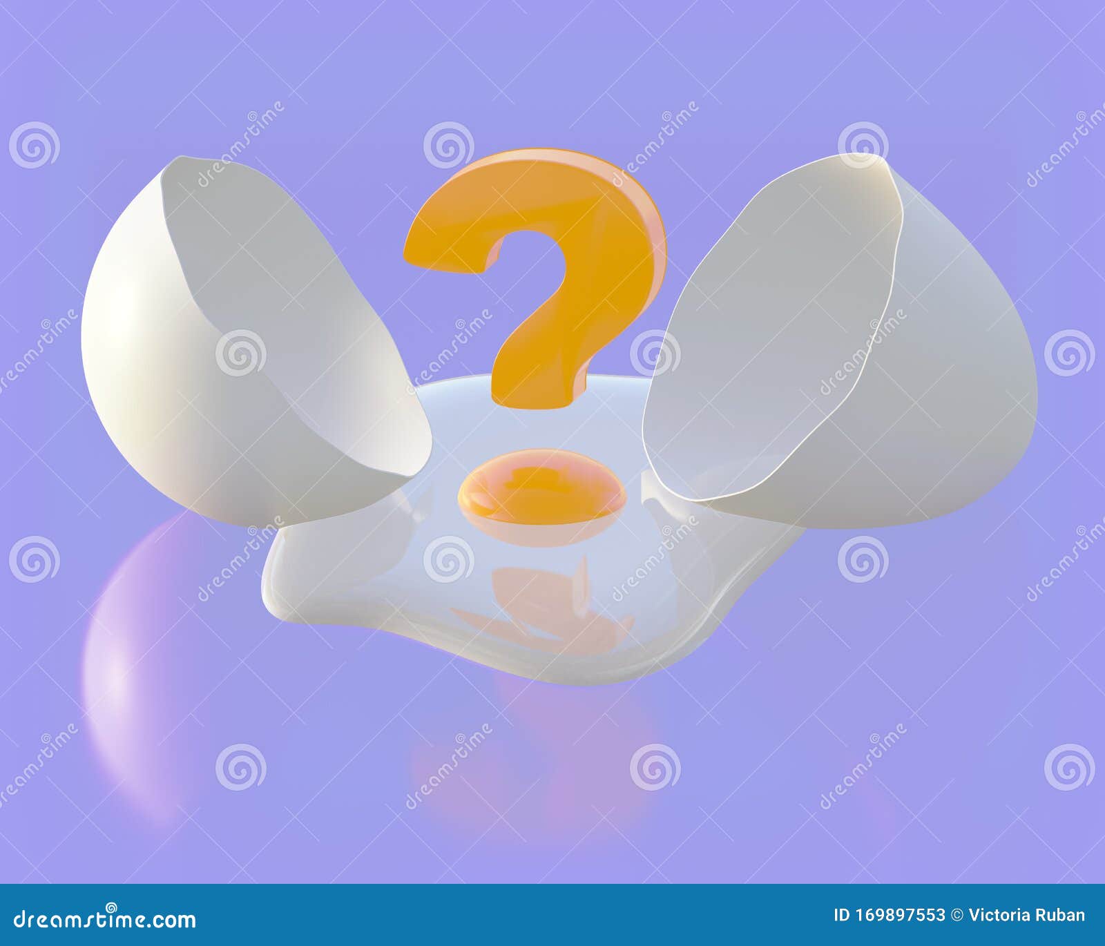 A Question Mark Appears From An Egg Shell Royalty-Free Cartoon ...