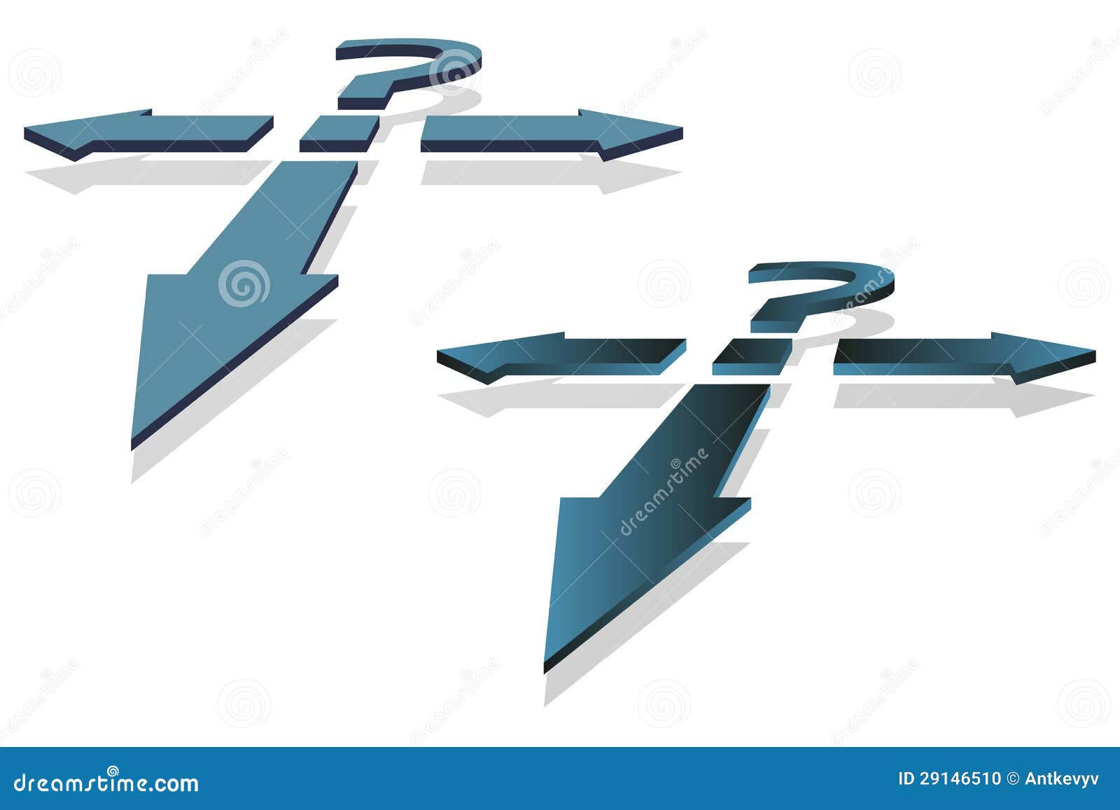 Question Mark and Arrows stock vector. Illustration of questions - 29146510