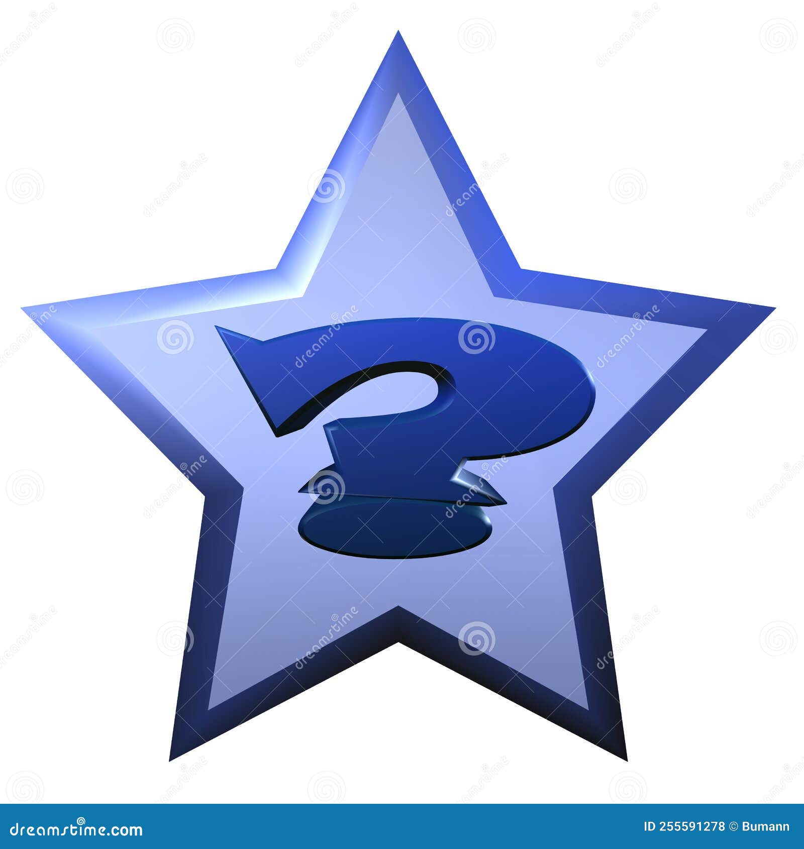 Question Mark As a Symbol, As a 3D Illustration, 3D Rendering Stock ...