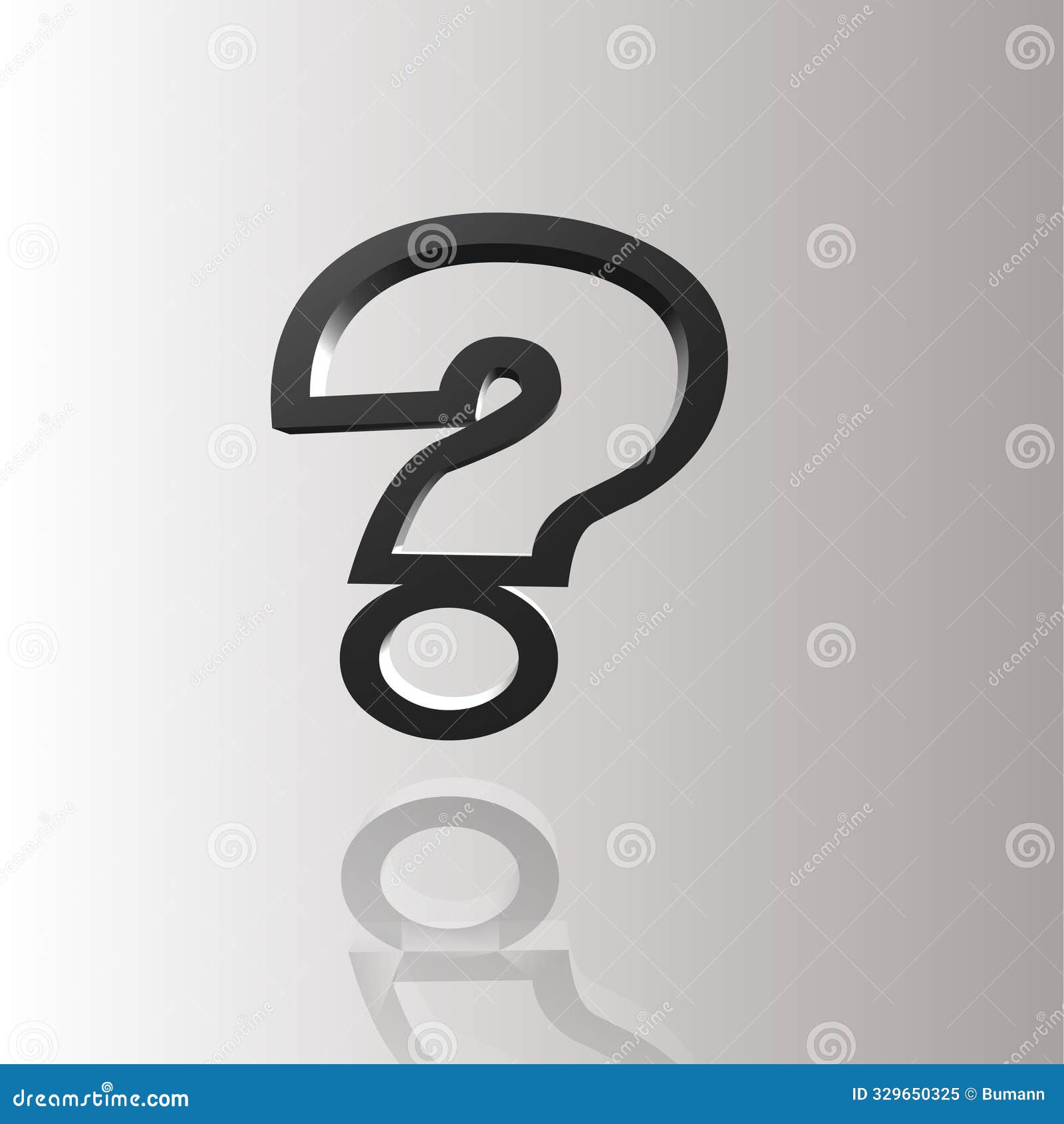 Question Mark As a Symbol, As a 3D Illustration, 3D Rendering Stock ...