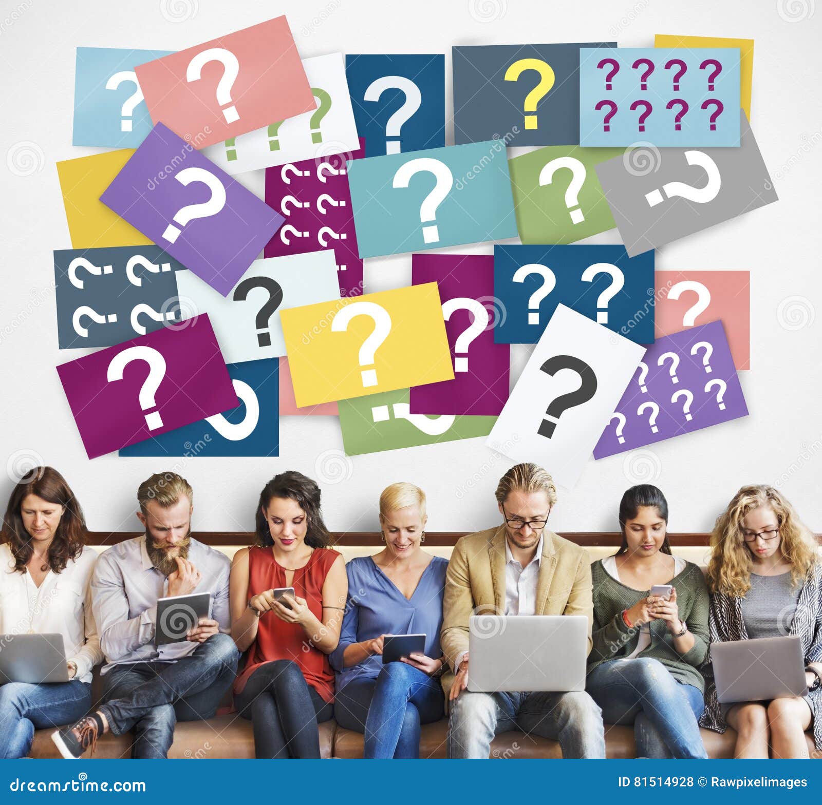 Question Mark Asking Curious Confuse Riddle Puzzle Concept Stock Photo ...