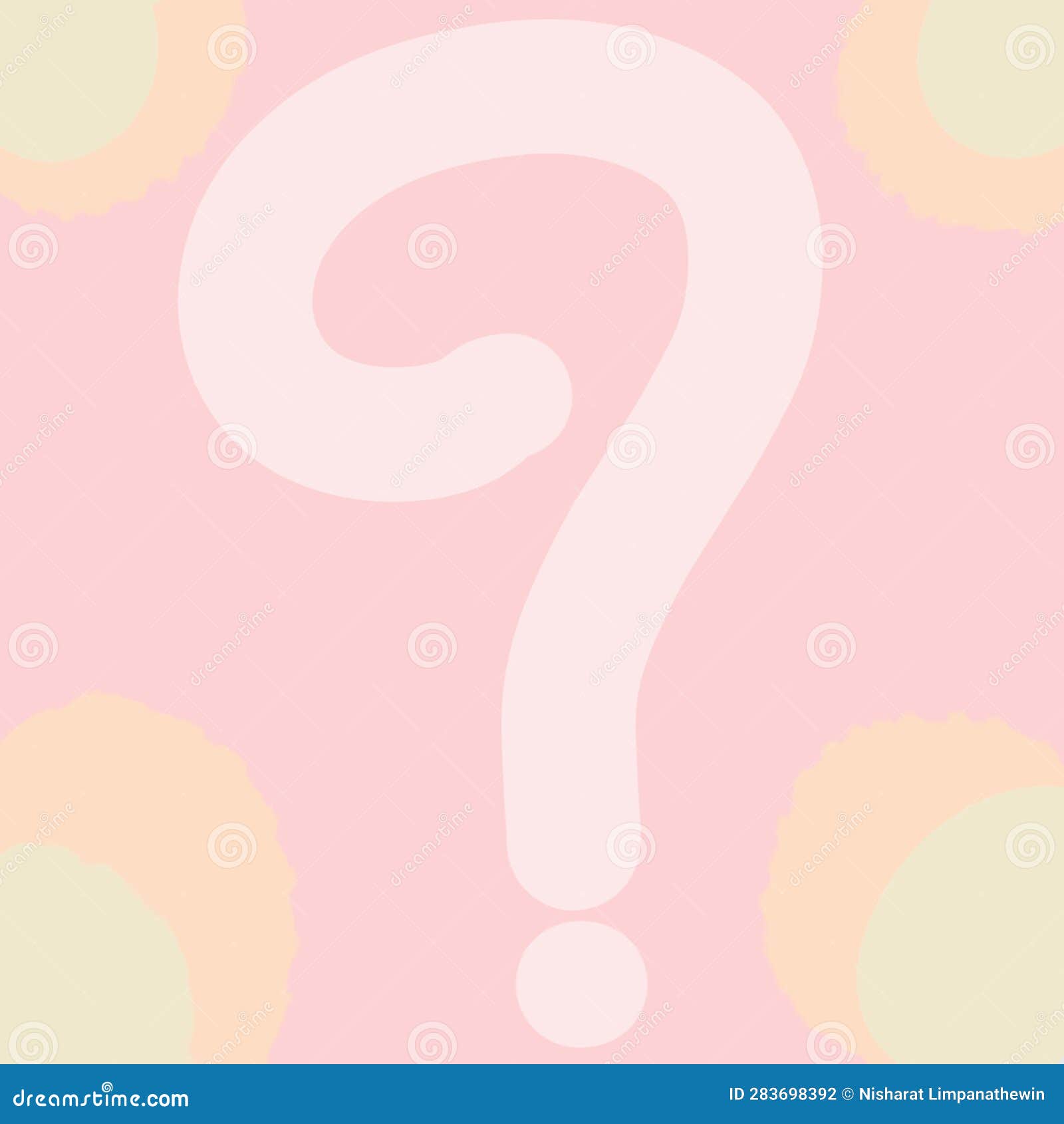 Question Mark Back Ground in Pink Theme Stock Illustration ...