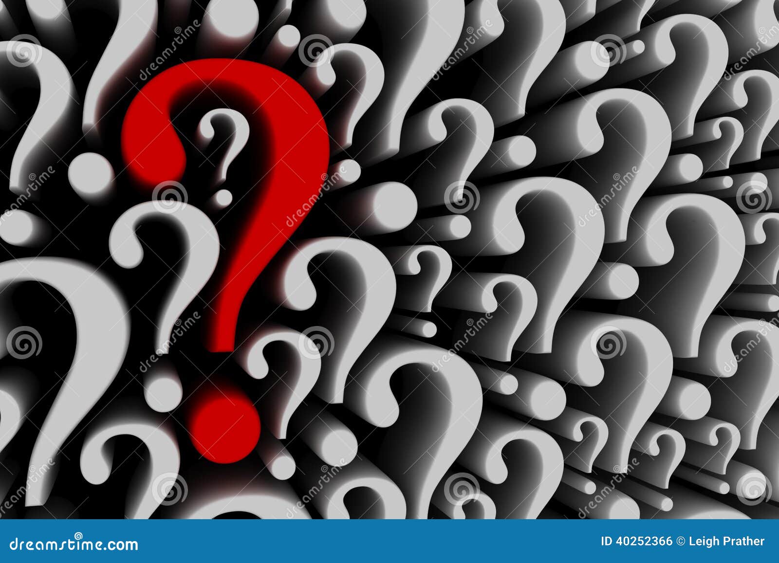 Red Question Marks With Black Background