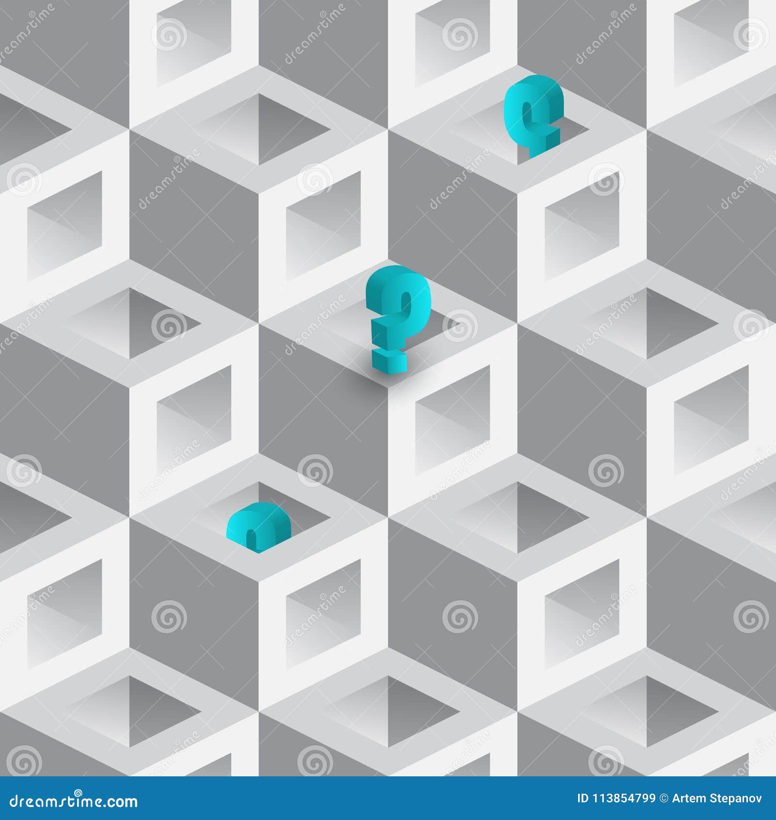 Question Mark 3d Background Stock Vector - Illustration of abstract ...