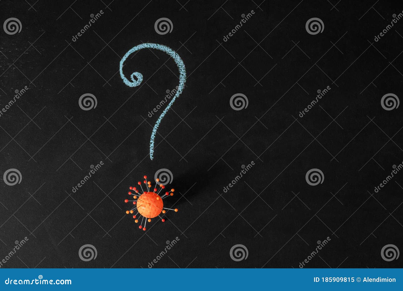 Question Mark and Bacteria Symbol on Chalk Board Stock Image - Image of ...