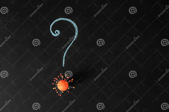 Question Mark and Bacteria Symbol on Chalk Board Stock Image - Image of ...