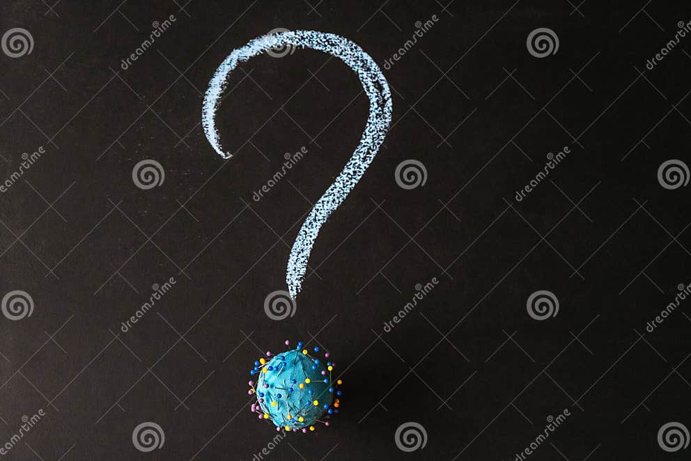 Question Mark and Bacteria Symbol on Chalk Board Stock Image - Image of ...