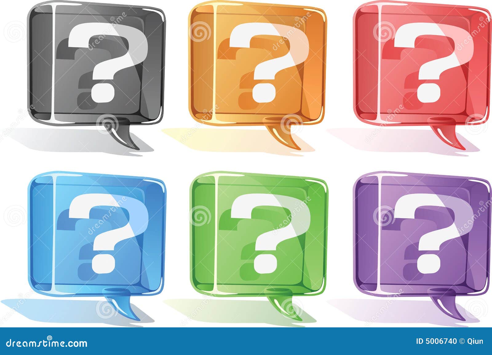 Question Mark Balloon icon stock vector. Illustration of transparency ...